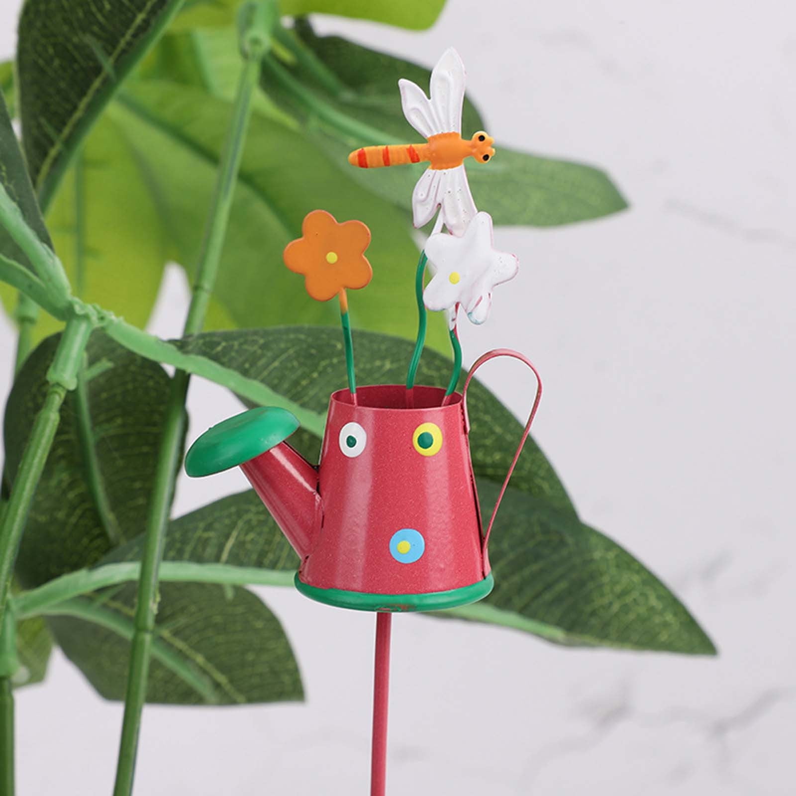 Hohaski Potted Flower Pot Plug-in Metal Small Garden Pile for ...