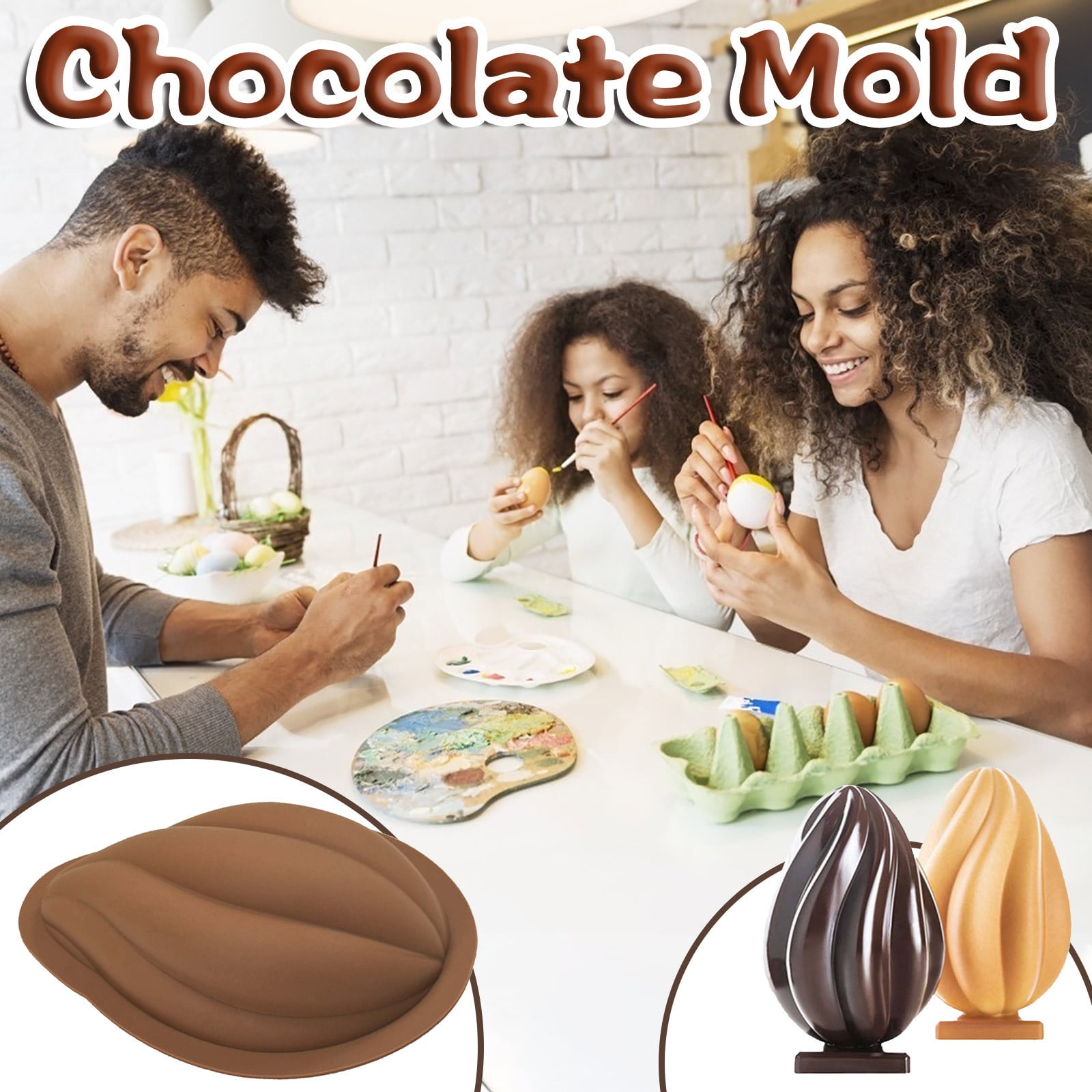 Hohaski Three-Dimensional Easter DIY Chocolate Cake Baking Tool - Bake Stunning Cakes for Your ...