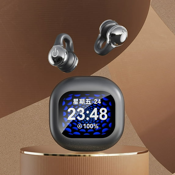 Hohaski True Powerful Bluetooth 5.4 Open Ear Earbuds IPX5 Waterproof ...