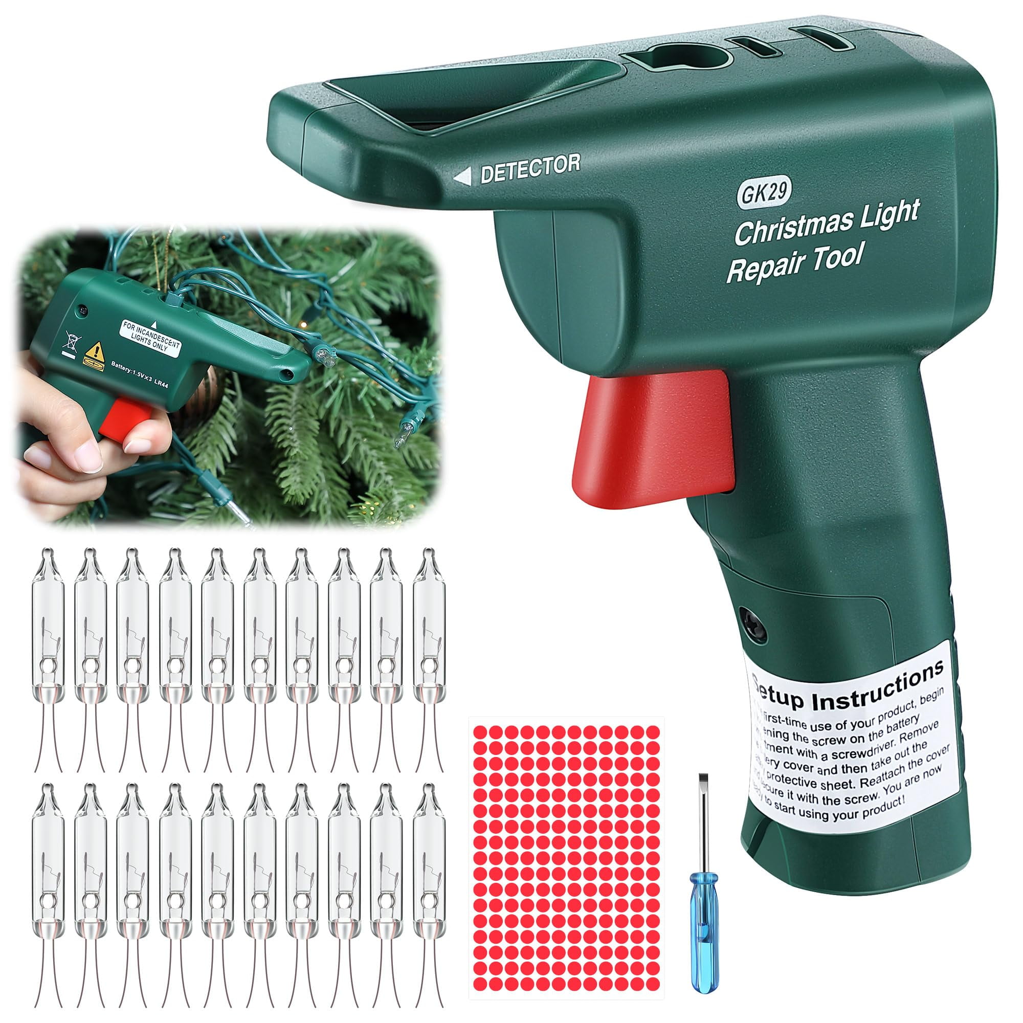 Hohean Incandescent Christmas String Lights Repair Tool, Fixing ...