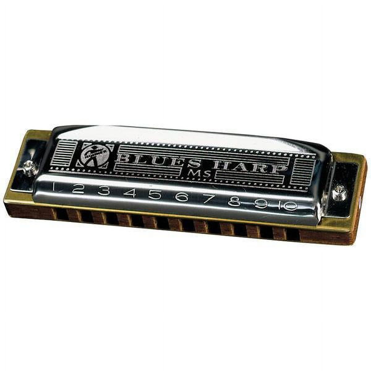 Hohner Blues Harp Harmonica (A) - Designed for Blues, Wood Body, 10 ...