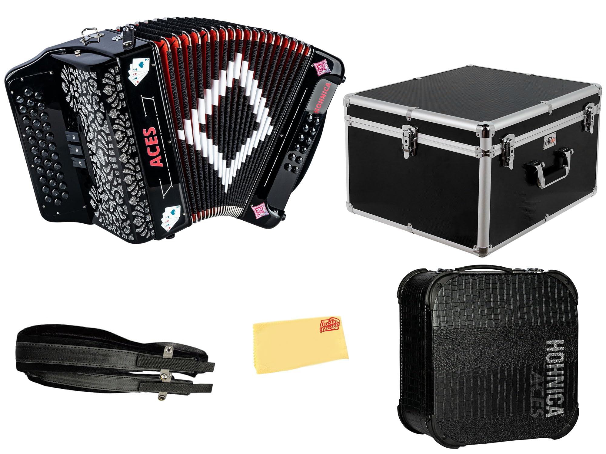 Hohner Hohnica Aces II 34-Button Accordion with 3 Registers - FBbEb ...