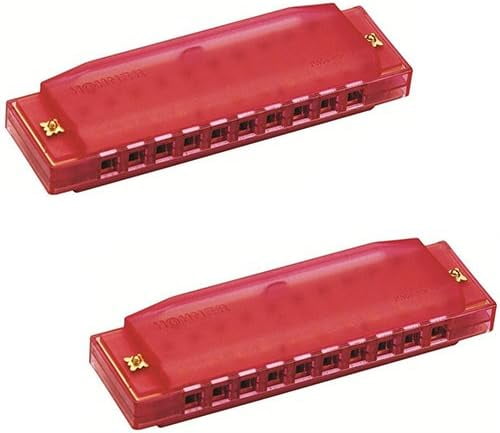 Hohner Kids BPA FREE Translucent Harmonica 2 Pack - Red - Walmart.com