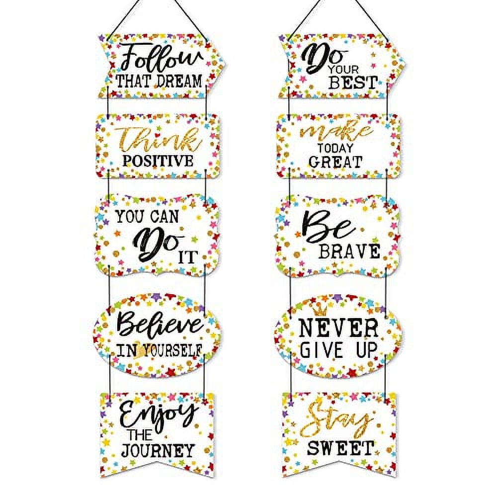 Hohomark Classroom Decoration Banner Motivation Confetti Positive Porch ...