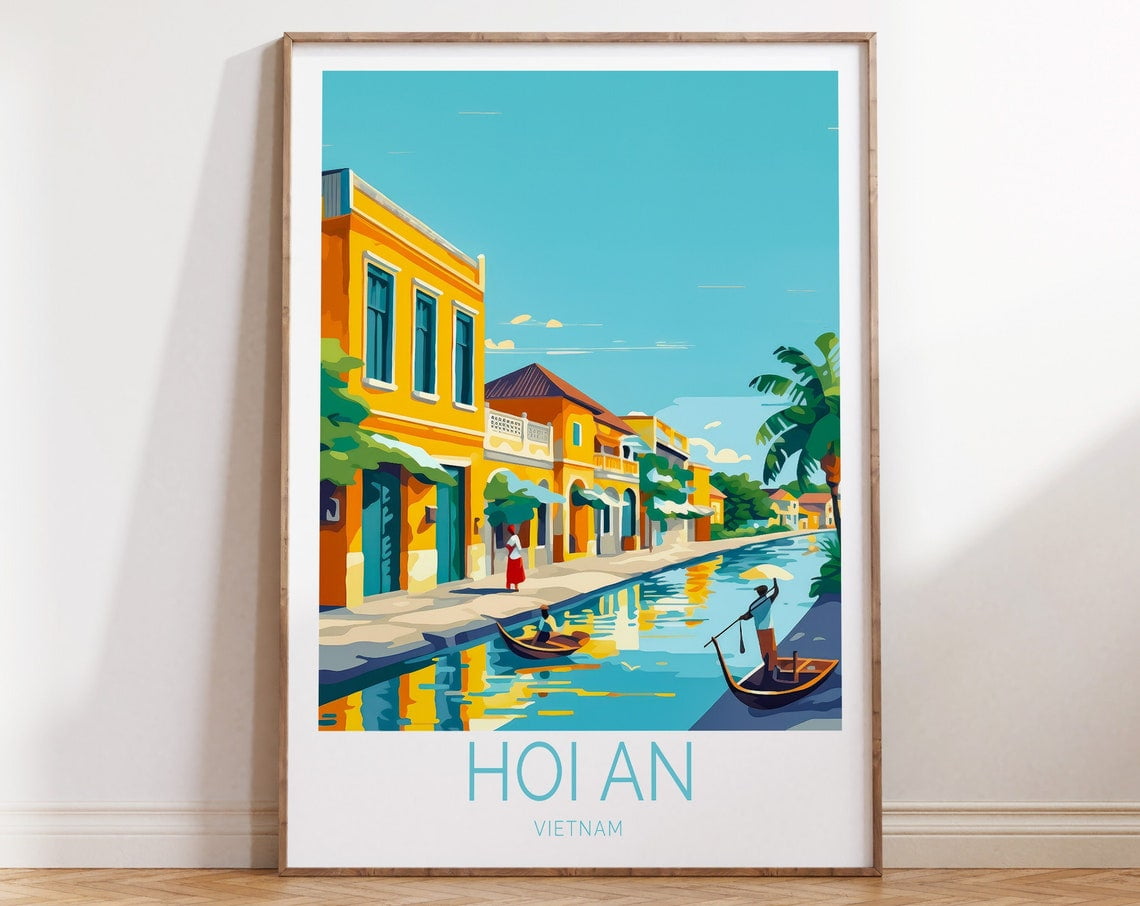 Hoi An Vietnam Travel Poster, Hoi An Vietnam Poster, Hoi An Vietnam ...