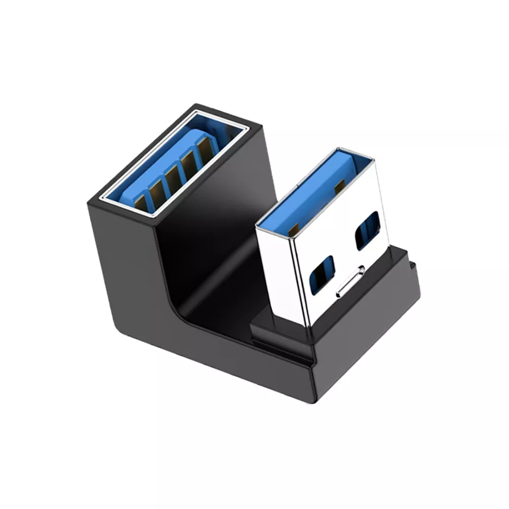 Hoibon 180 Degree & 90 Degree USB 3.1 Adapter Right Angle USB A Male to ...