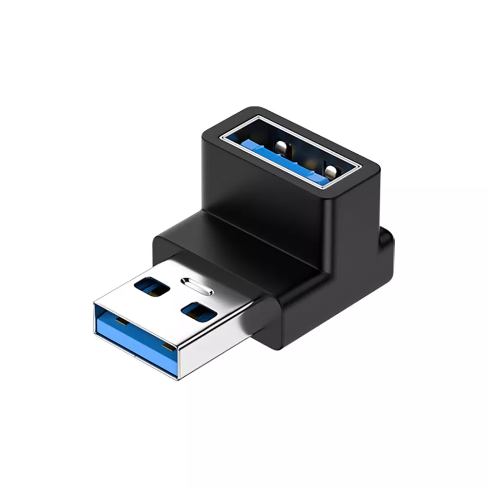 Hoibon 180 Degree & 90 Degree USB 3.1 Adapter Right Angle USB A Male to ...