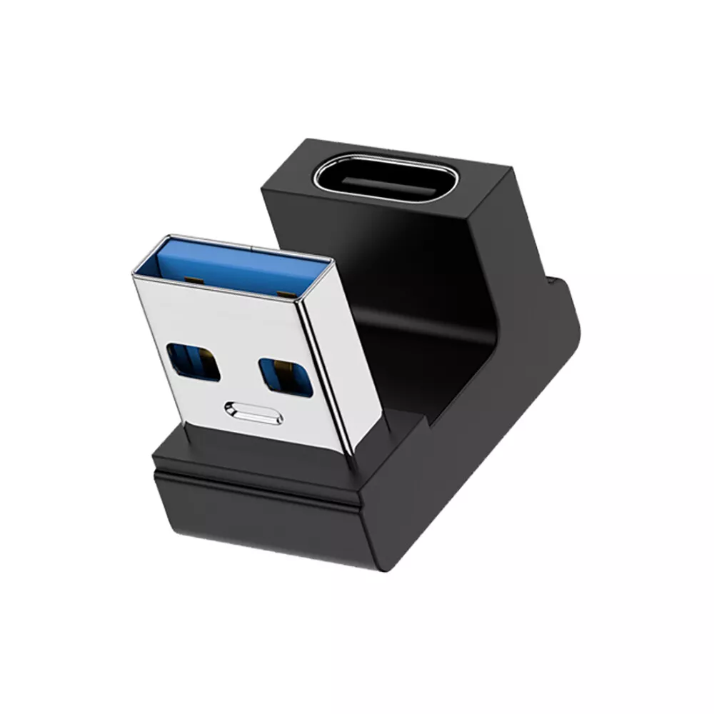 Hoibon 180 Degree Angle USB C Adapter U Shape USB A Male to USB C ...