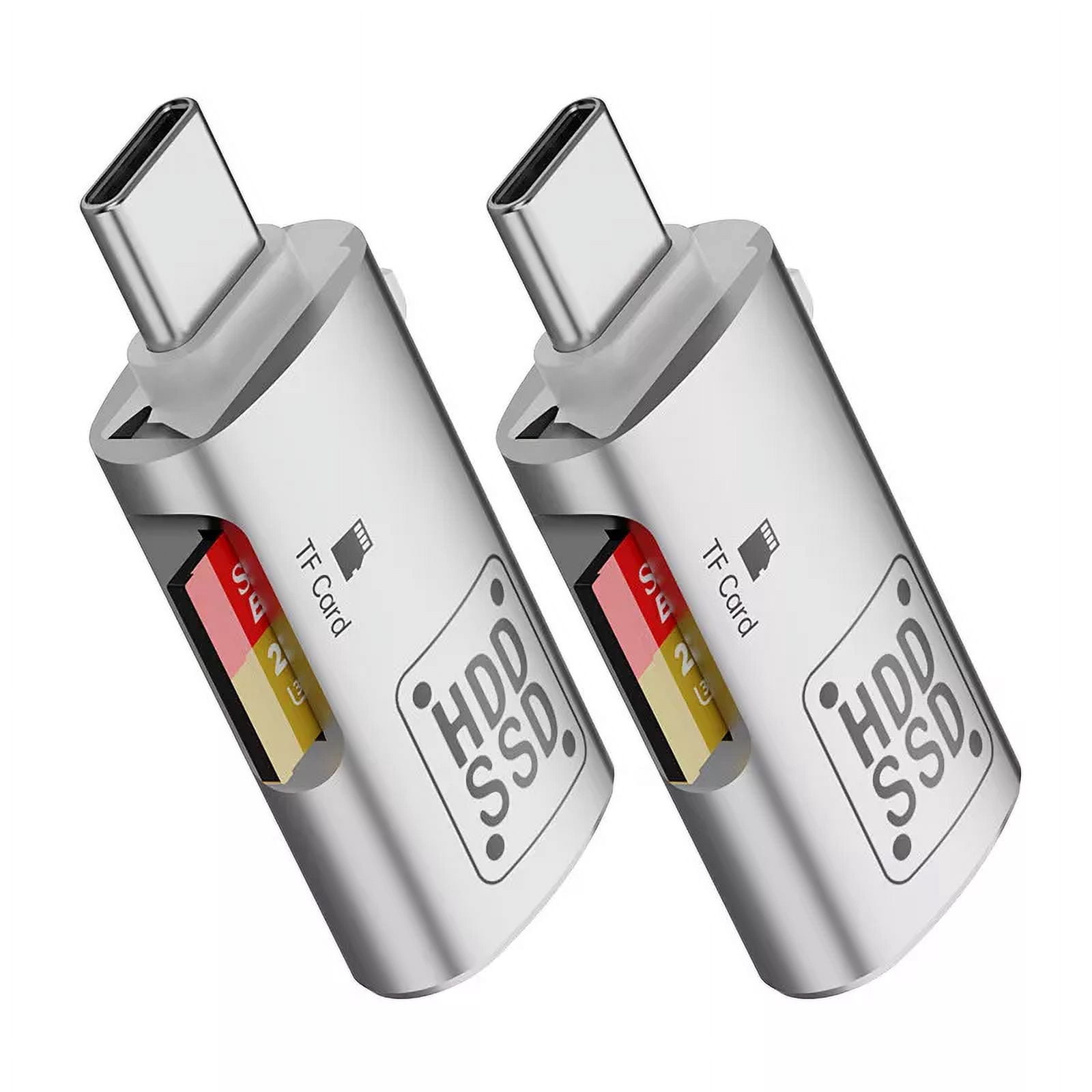 Hoibon USB C to Card Reader Adapter with SD Micro SD USB A Support HDD ...