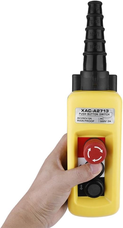 Hoist Push Button Switch, Crane Hoist Control Crane Chain Hoist Push Up-Down Button,with ...