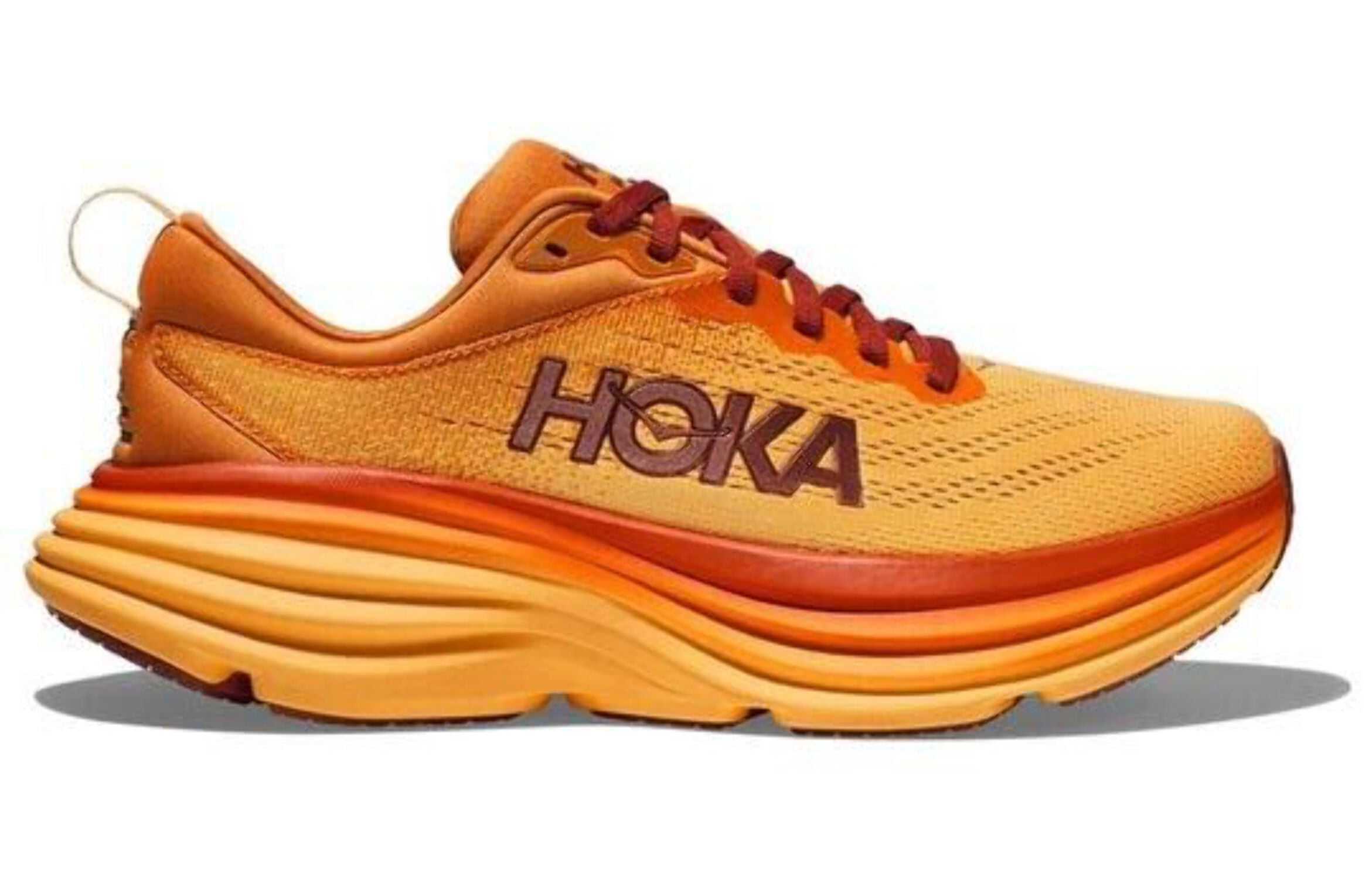 Hoka One One Bondi 8 1123202-AHSH Sneakers Womens 9 Orange Running ...