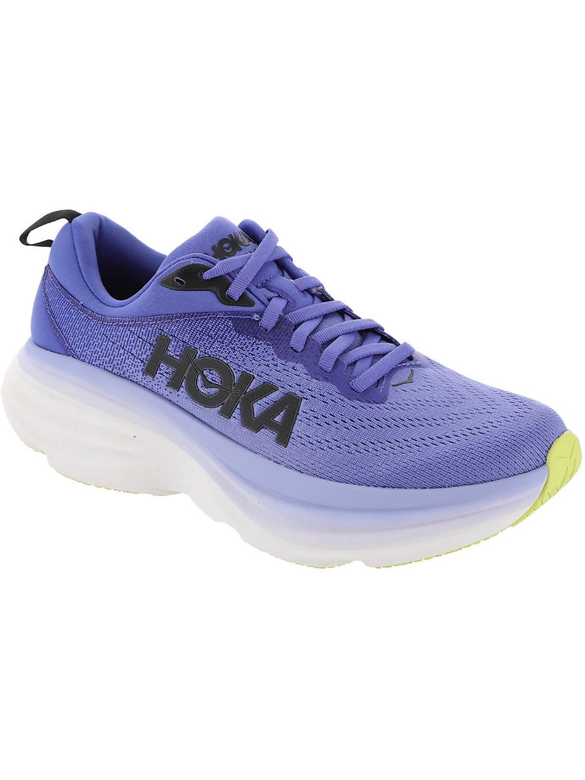 Hoka One One Womens Bondi 8 Mesh Running Athletic and Training Shoes ...