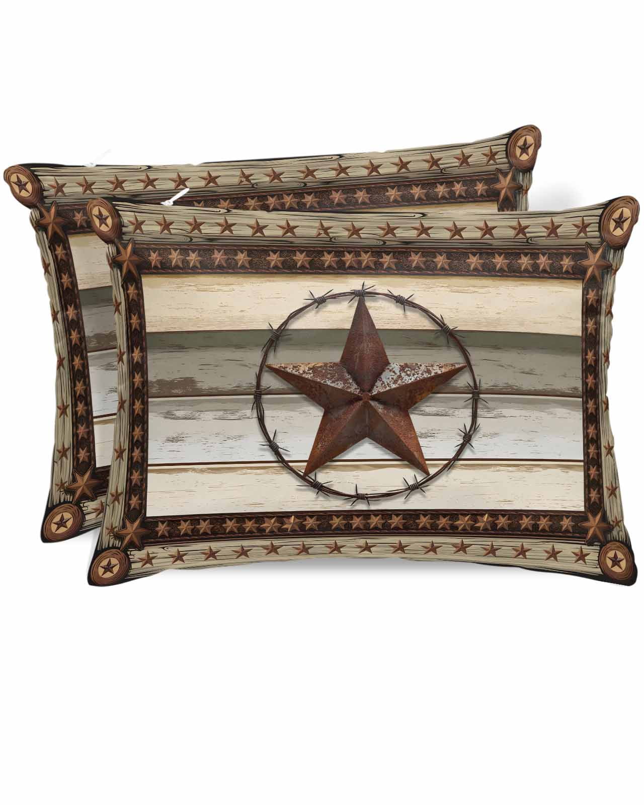 Hokiten King Size Pillow Cases Set of 2, Pillow Covers for Bed, Texas ...