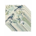 Hokiten Kitchen Dinner Napkins Set of 8 Vintage Floral Bird Cloth ...