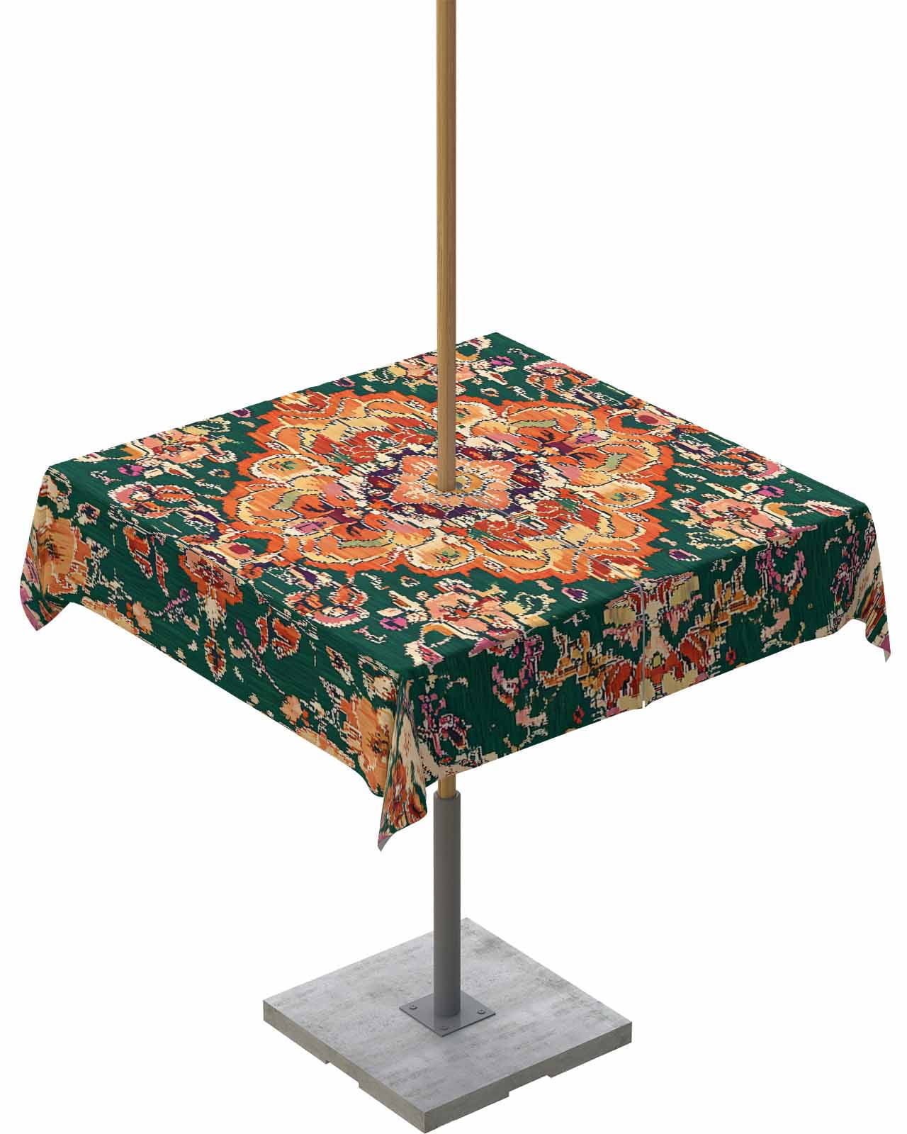 Hokiten Outdoor Tablecloths with Umbrella Hole & Zipper, Bohemian ...
