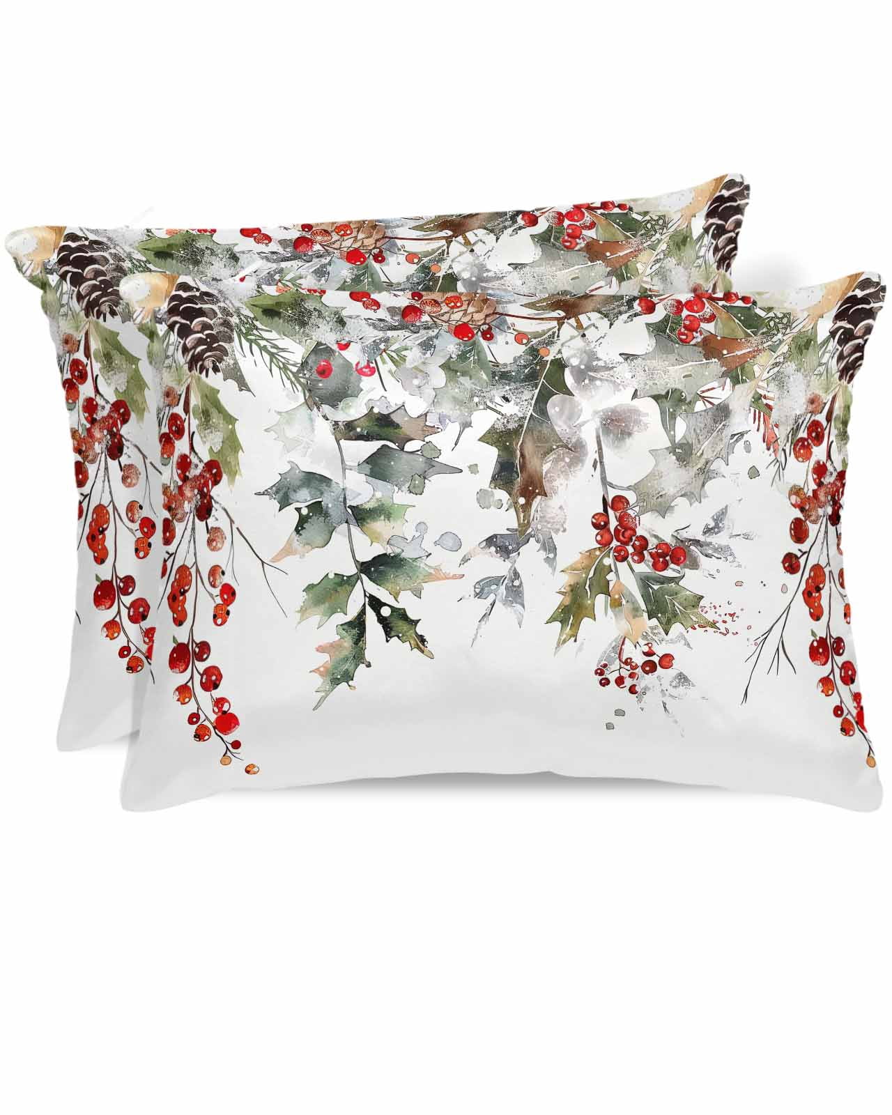 Hokiten Pillow Cases Queen Size Set of 2, Couch Pillow Covers ...