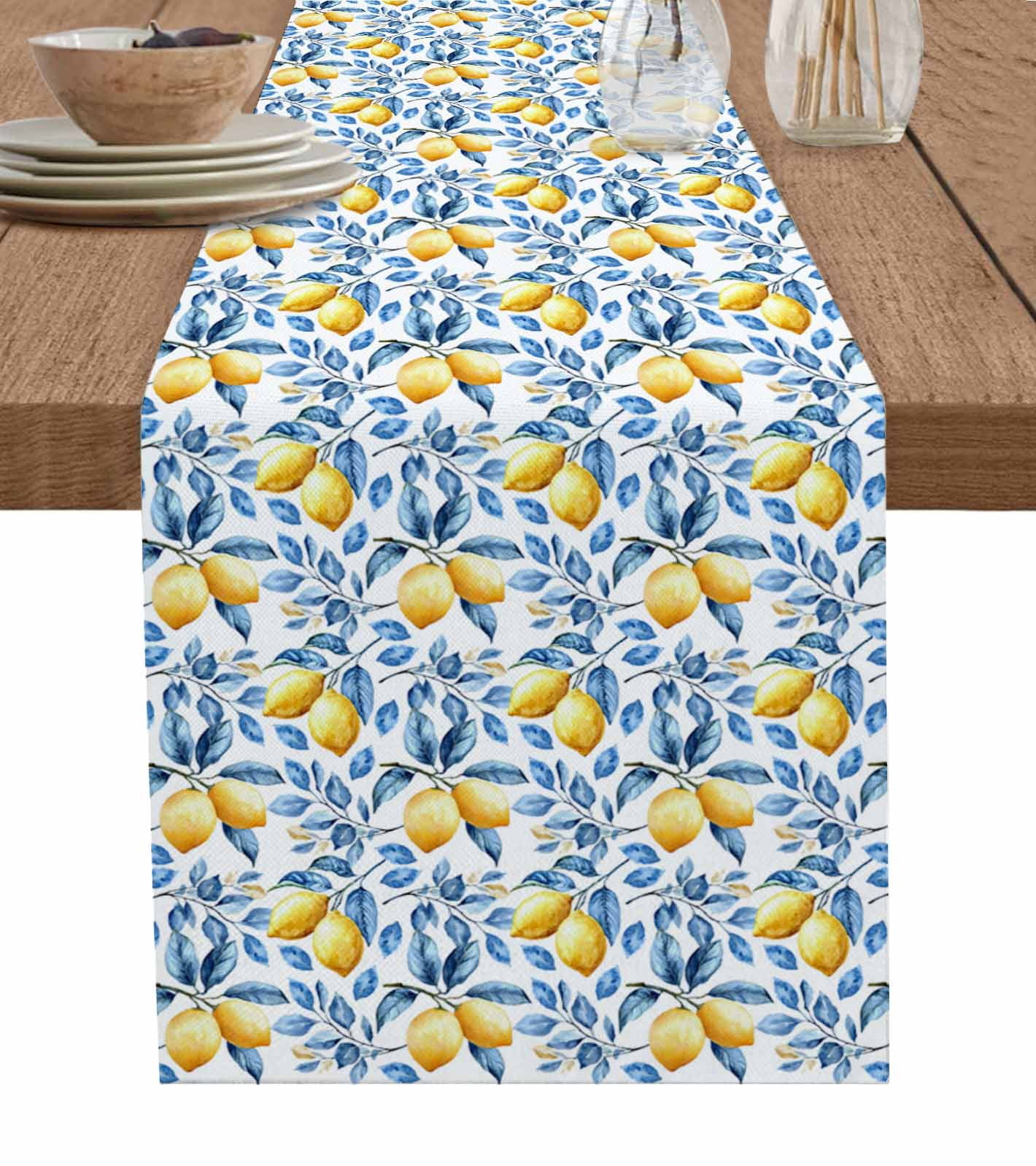 Hokiten Table Runners 108 Inches Long Dress Scarves, Lemon Leaf ...