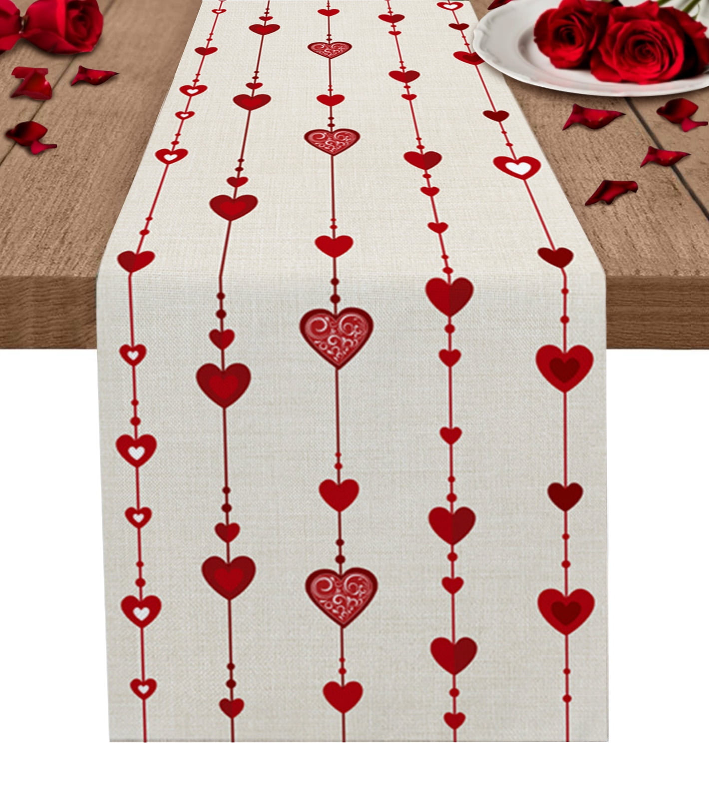 Hokiten Table Runners 108 Inches Long Dress Scarves, Saint Valentine's ...