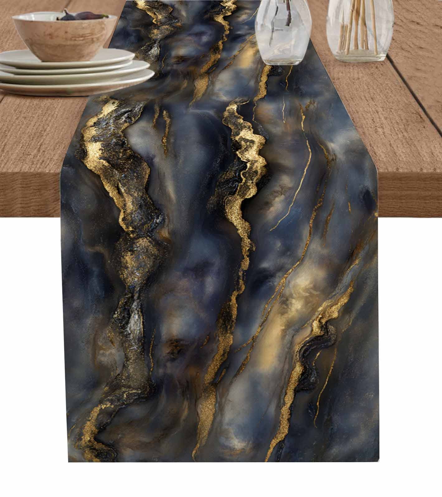 Hokiten Table Runners 120 Inches Long Dress Scarves, Modern Abstract ...