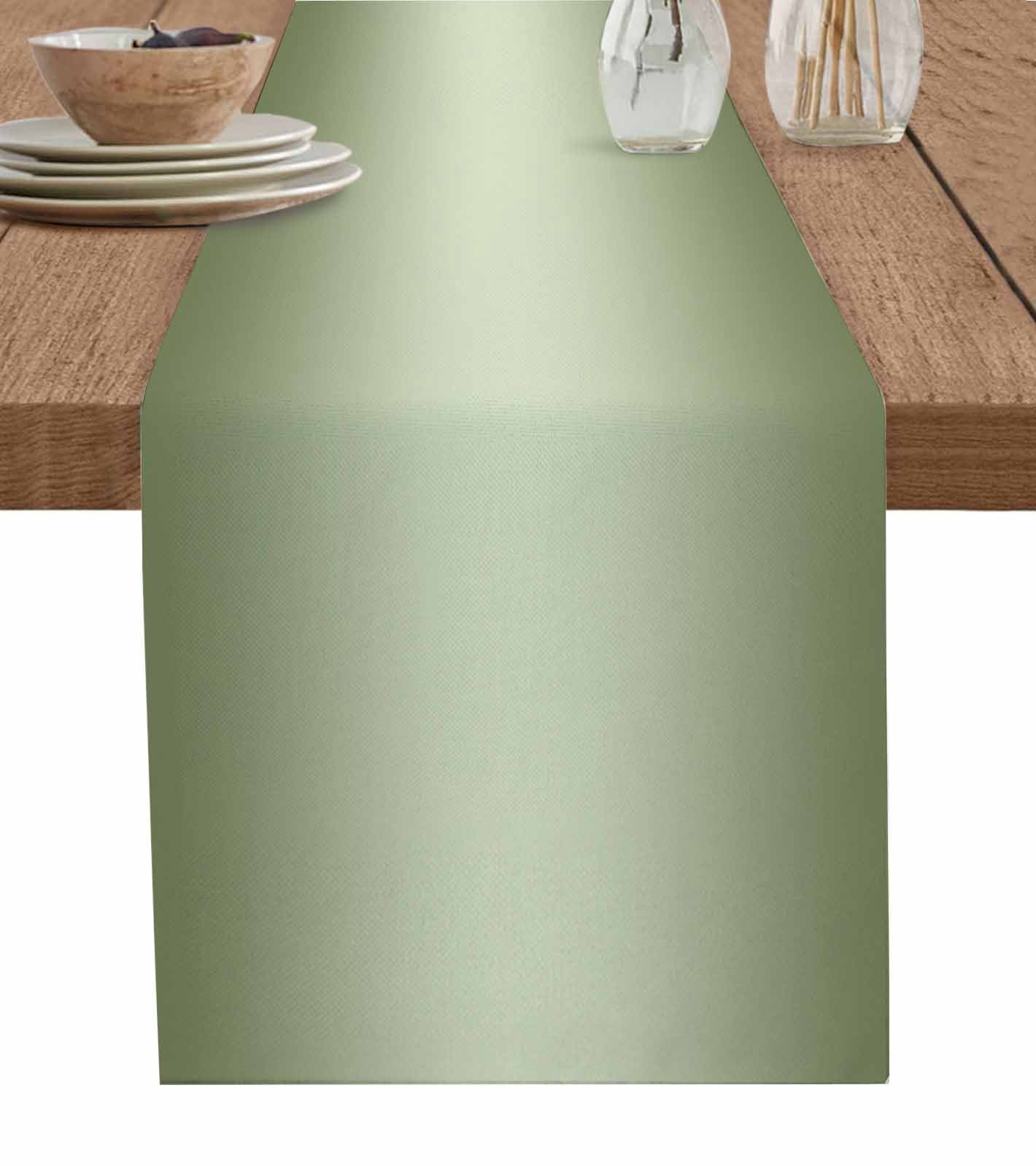 Hokiten Table Runners 120 Inches Long Dress Scarves, Sage Green Ombre ...