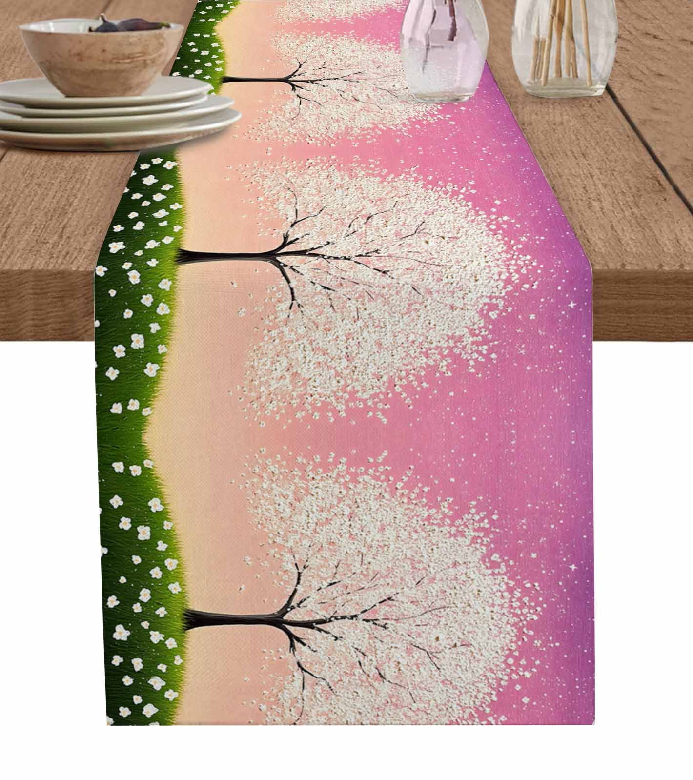 Hokiten Table Runners 36 Inches Long Dress Scarves, Cherry Blossom ...