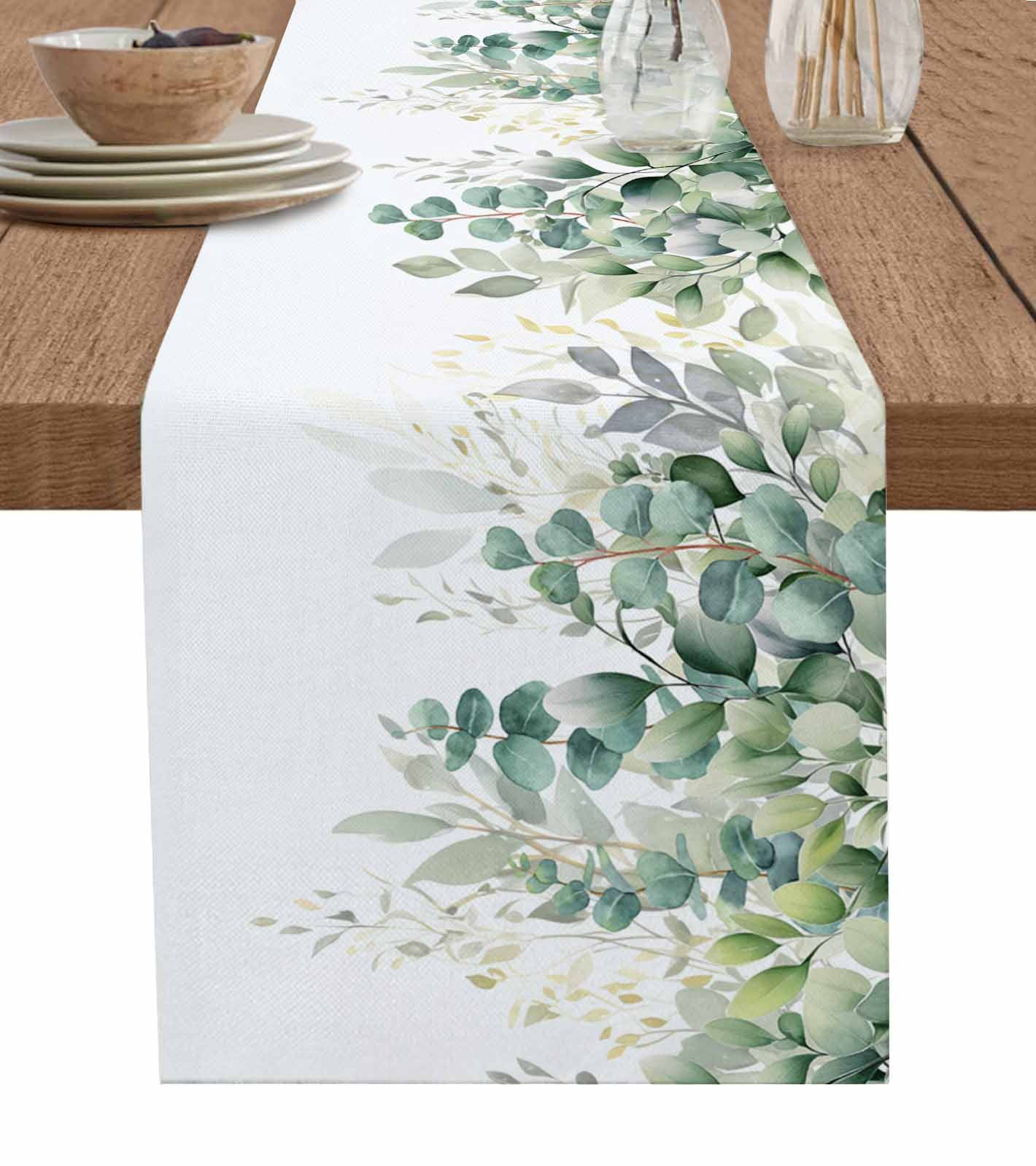Hokiten Table Runners 36 Inches Long Dress Scarves, Sage Green ...