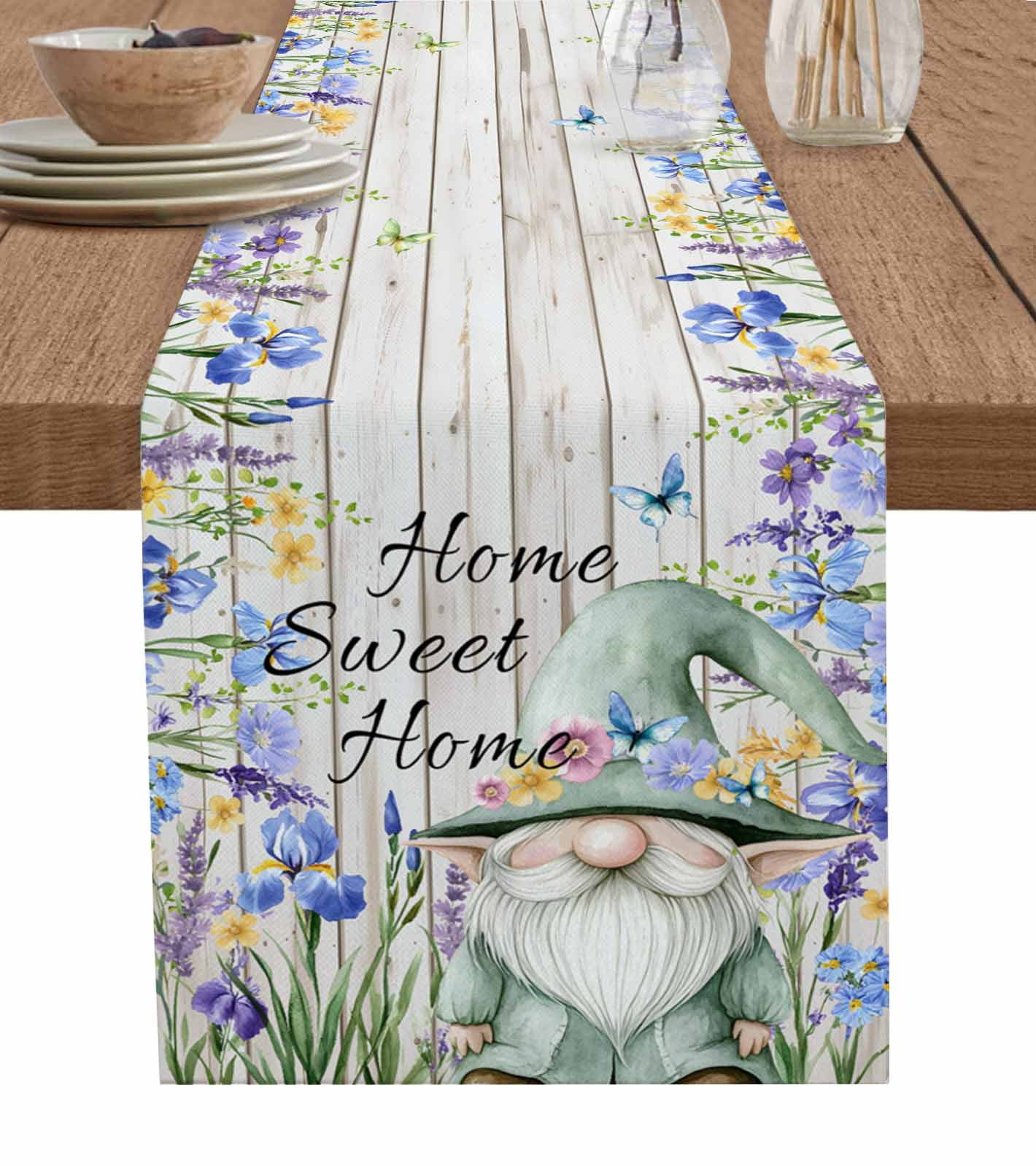 Hokiten Table Runners 36 Inches Long Dress Scarves, Spring Gnomes ...