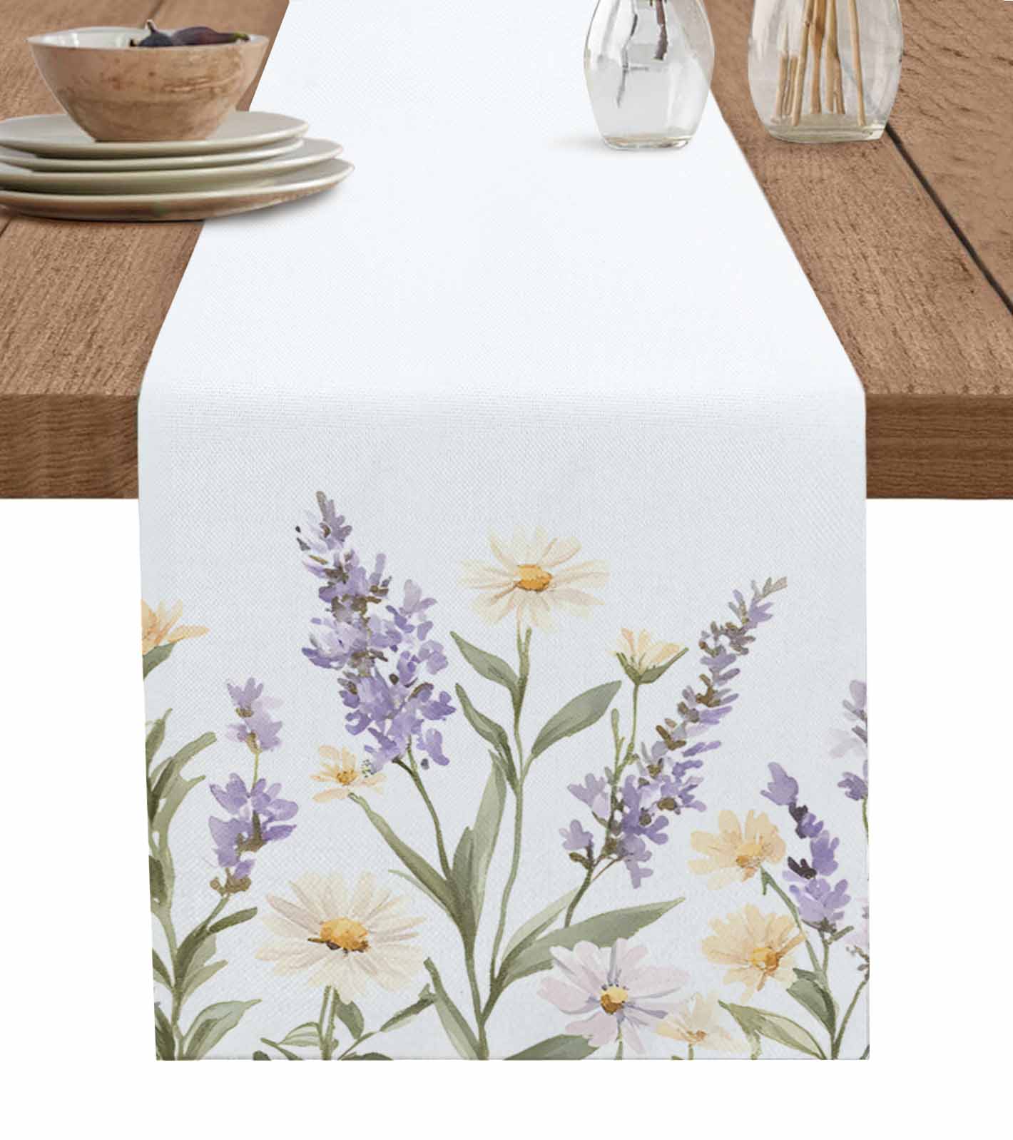 Hokiten Table Runners 36 Inches Long Dress Scarves, Spring Lavender ...