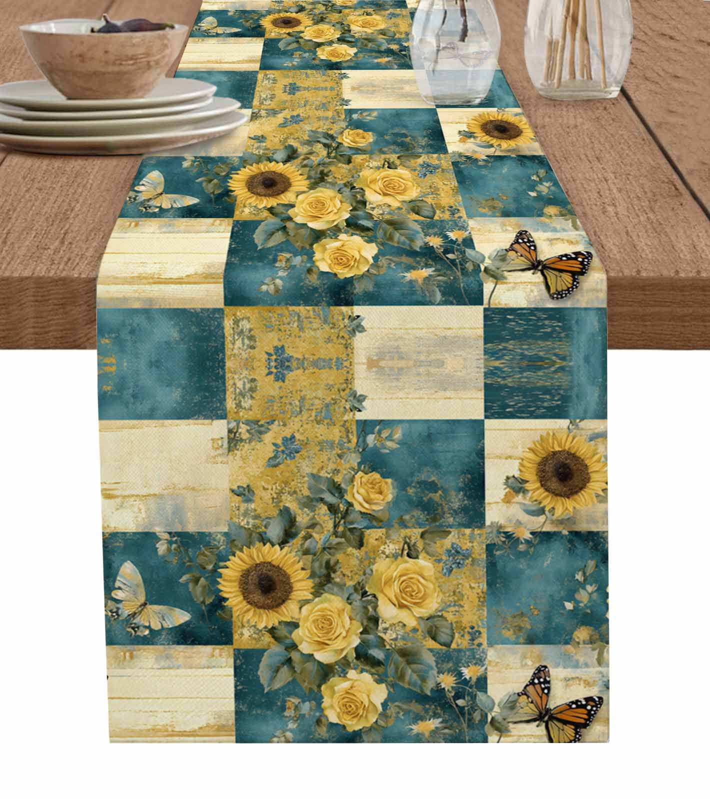 Hokiten Table Runners 36 Inches Long Dress Scarves, Spring Yellow ...
