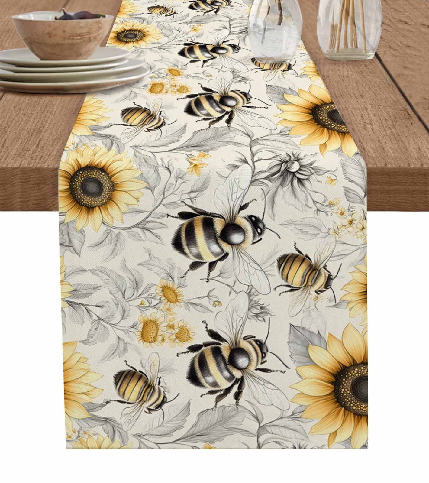 Hokiten Table Runners 36 Inches Long Dress Scarves, Sunflowers ...