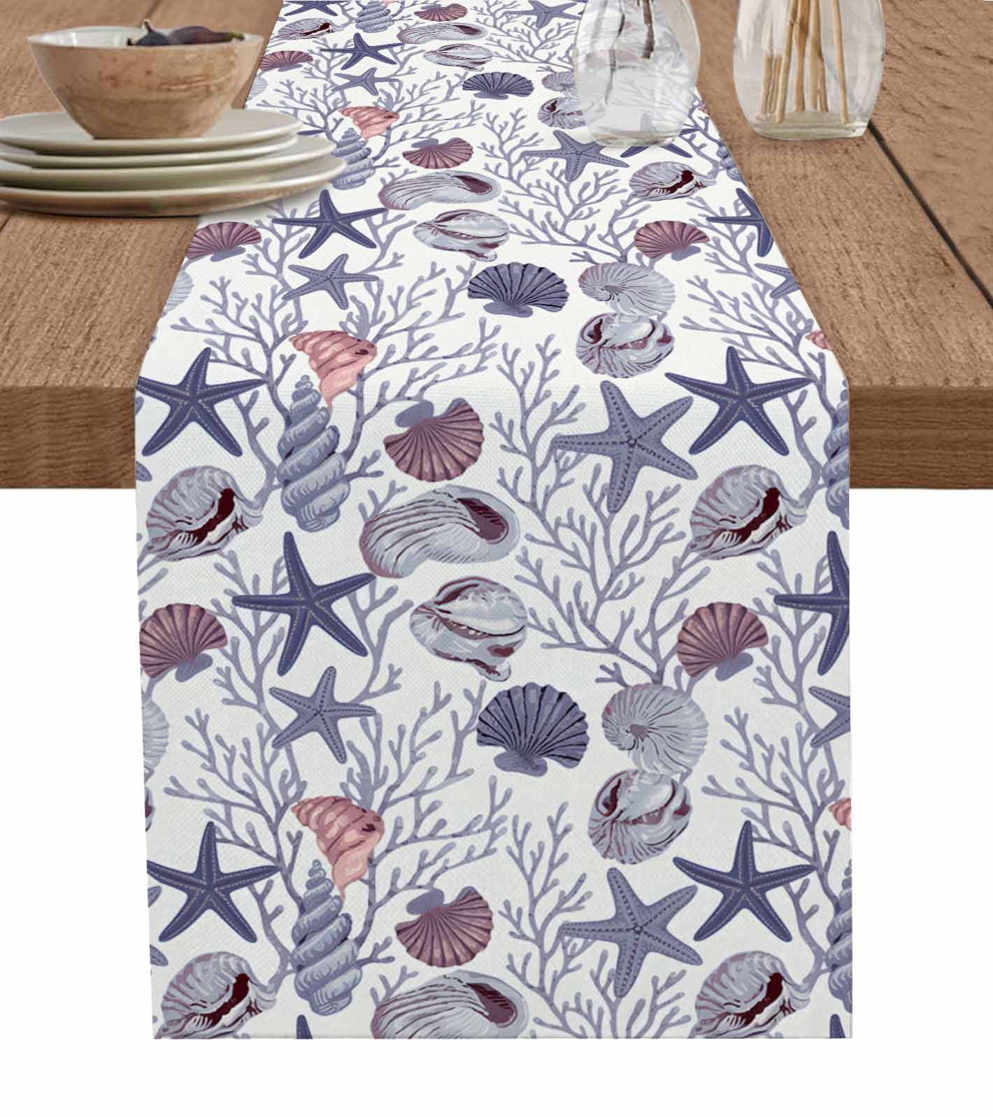 Hokiten Table Runners 36 Inches Long Dress Scarves, Vintage Coastal ...