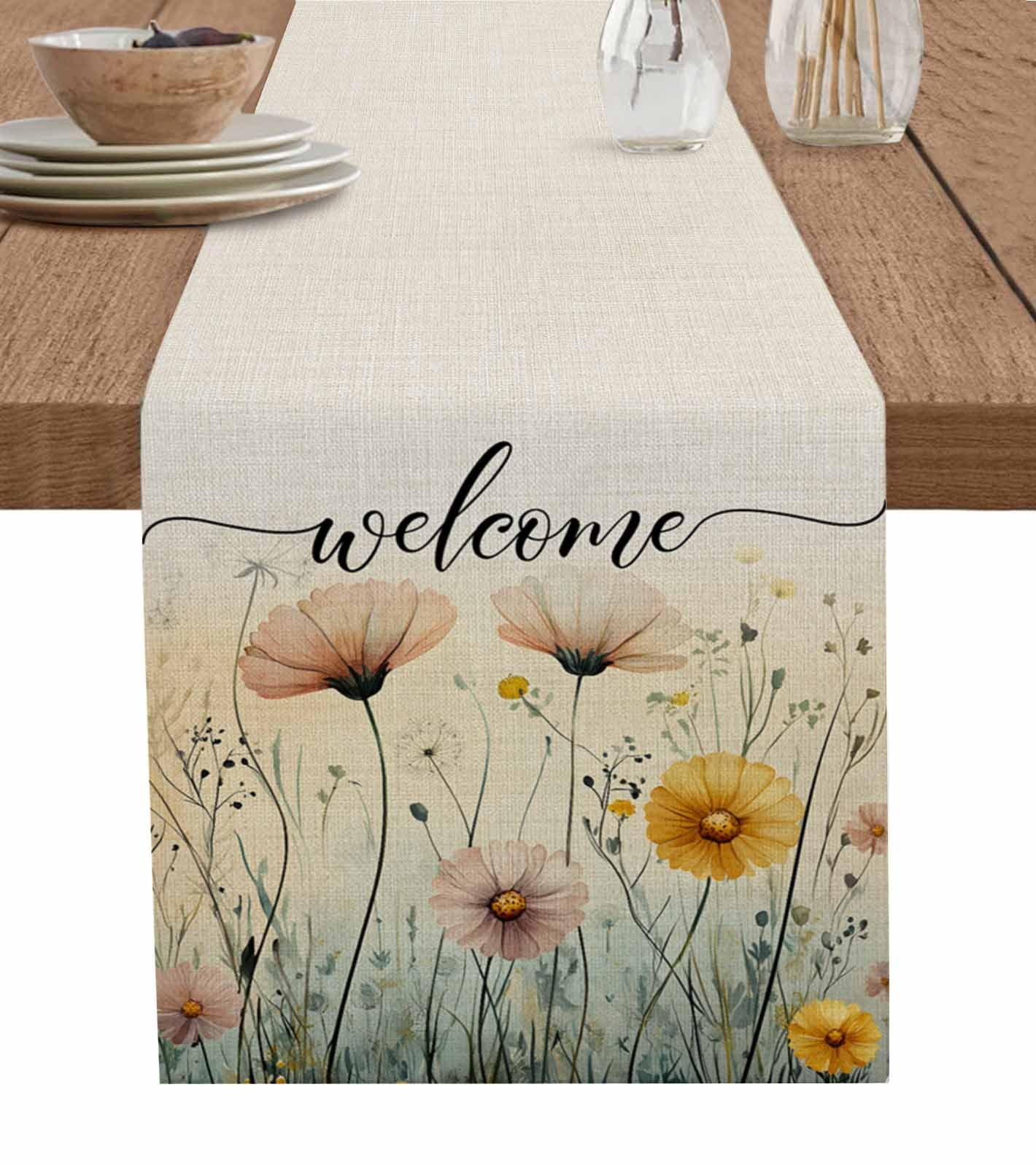 Hokiten Table Runners 36 Inches Long Dress Scarves, Vintage Spring ...