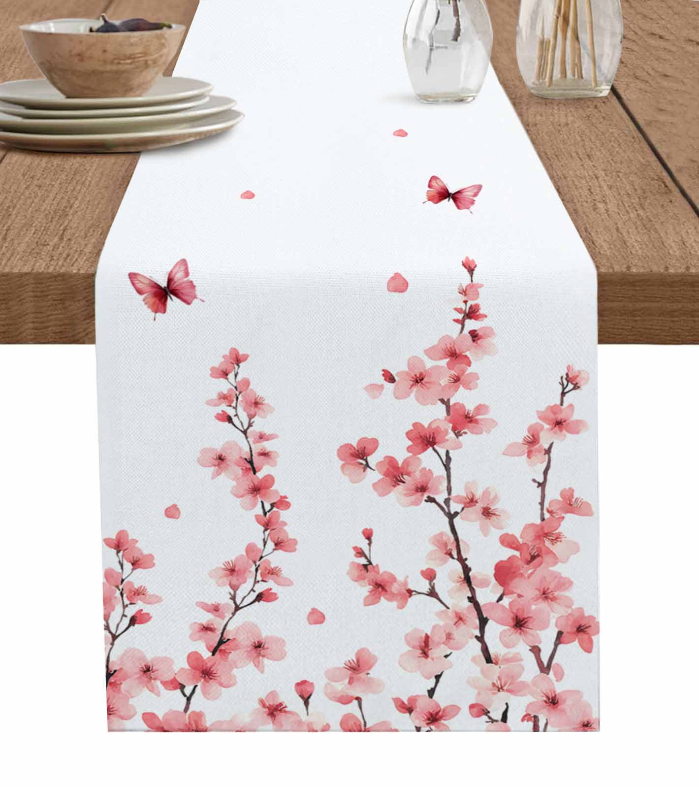 Hokiten Table Runners 48 Inches Long Dress Scarves, Cherry Blossoms ...