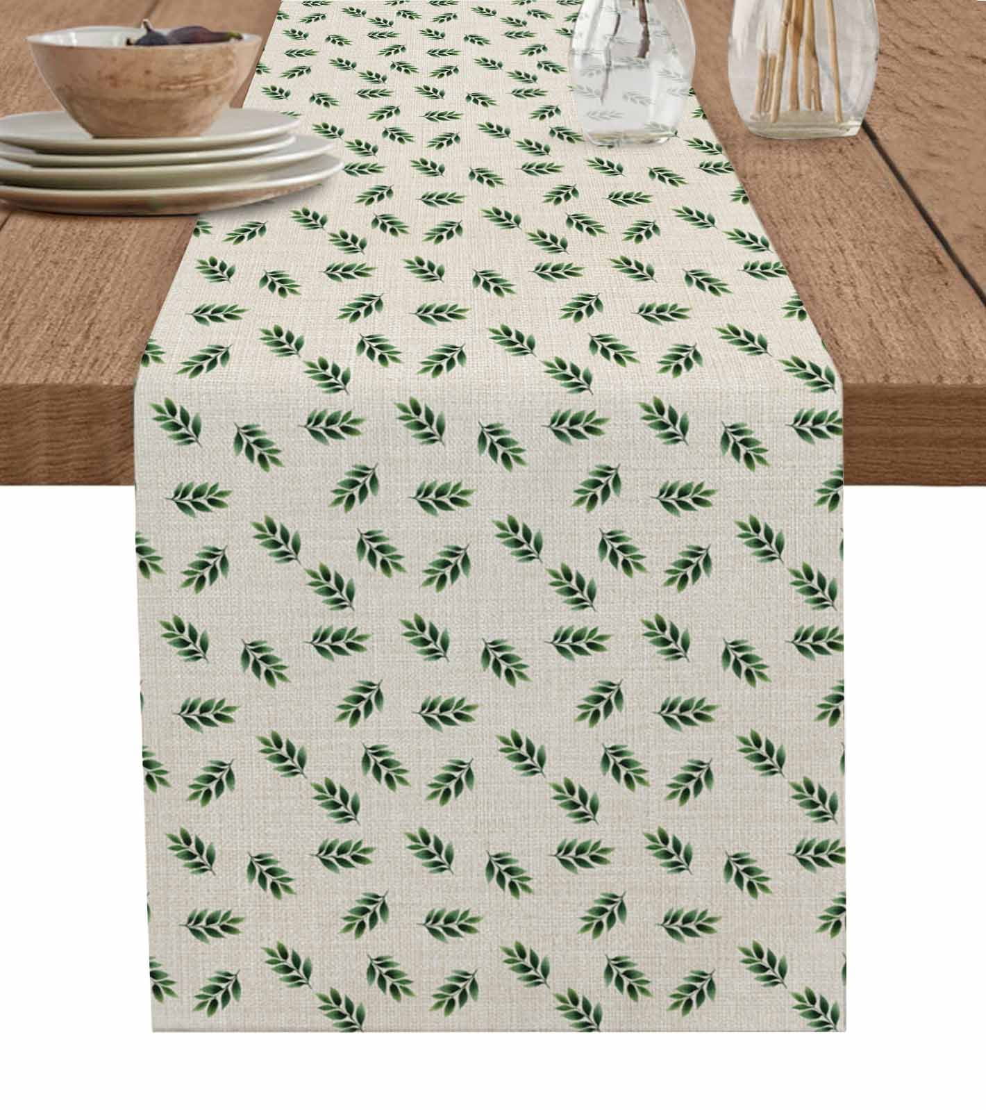 Hokiten Table Runners 48 Inches Long Dress Scarves, Leaf Farmhouse ...