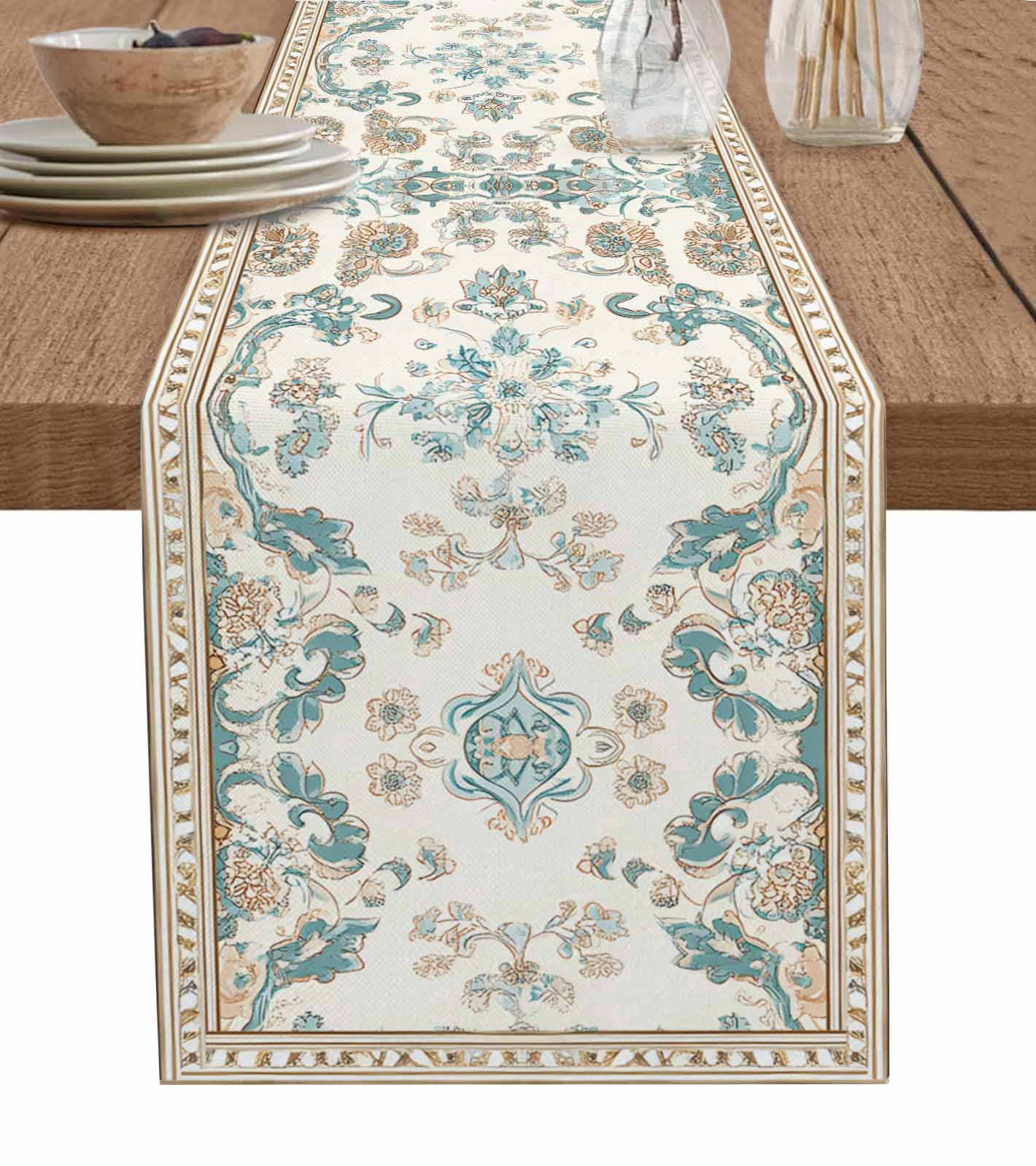 Hokiten Table Runners 48 Inches Long Dress Scarves, Retro Boho ...