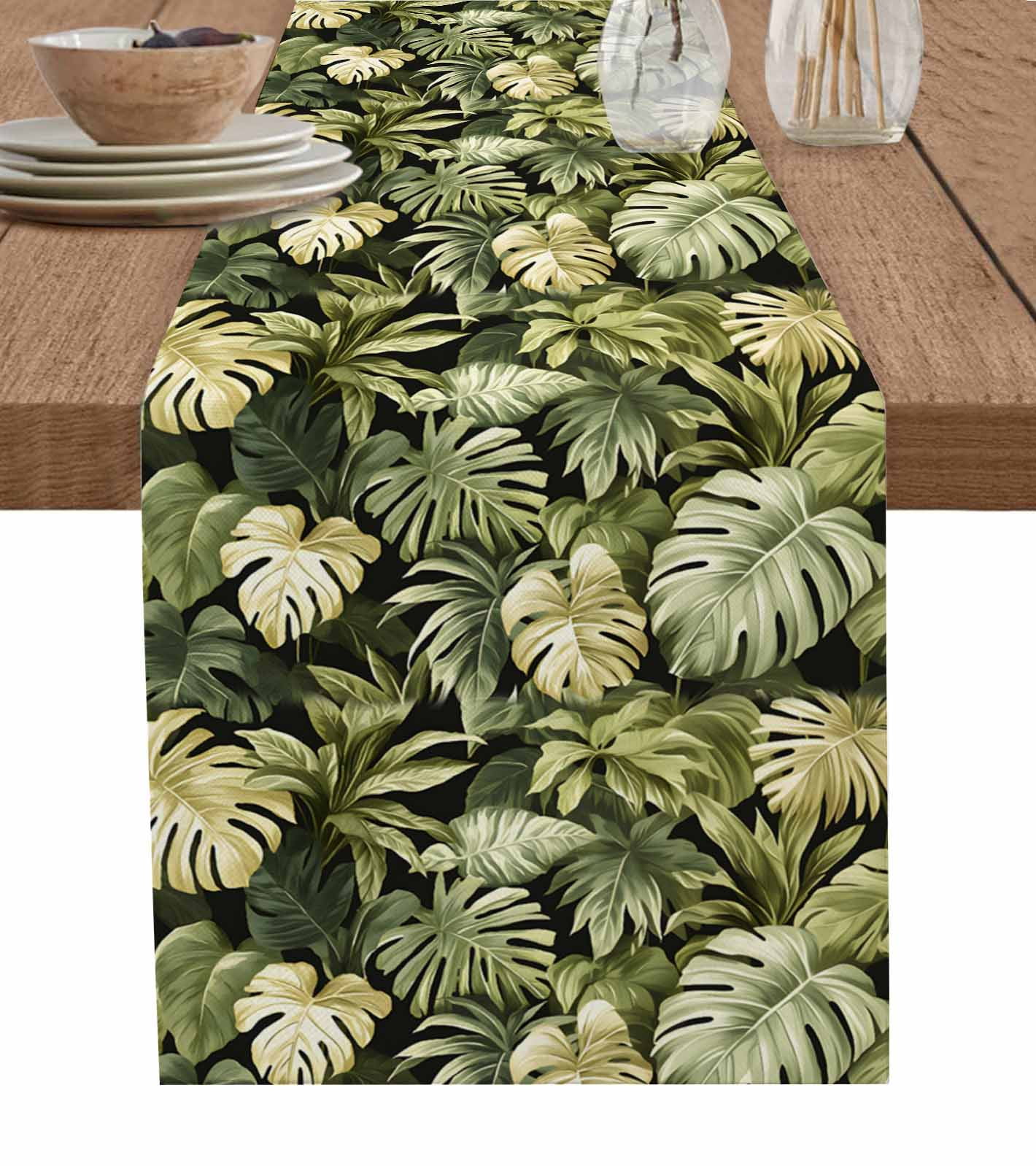 Hokiten Table Runners 48 Inches Long Dress Scarves, Summer Tropical ...