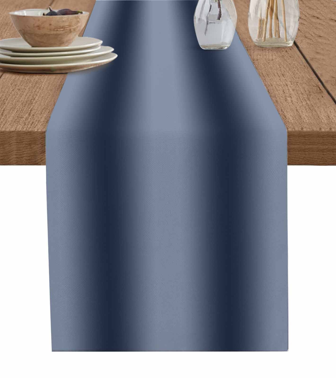 Hokiten Table Runners 60 Inches Long Dress Scarves, Navy Blue Ombre ...