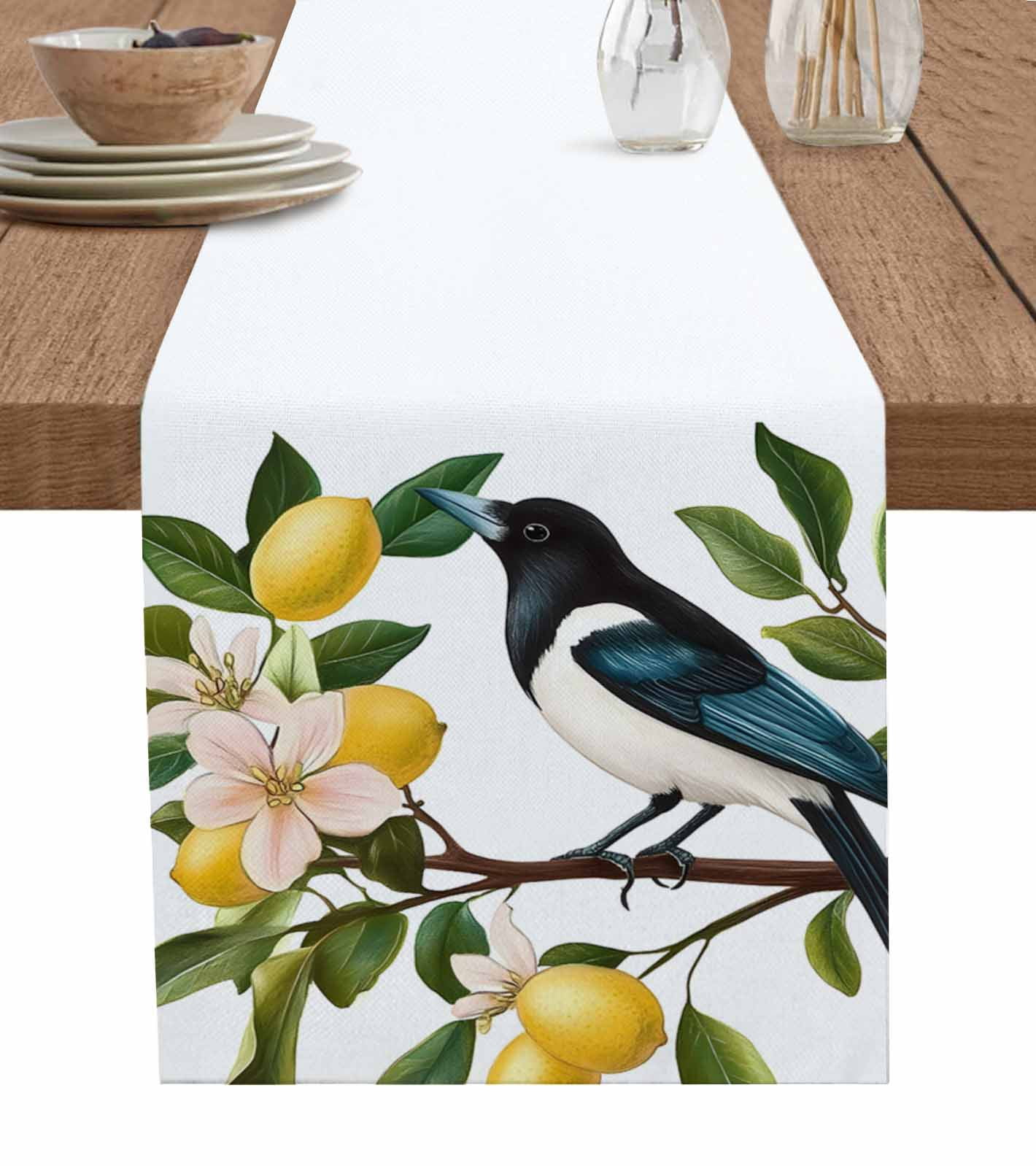 Hokiten Table Runners 60 Inches Long Dress Scarves, Summer Lemon ...