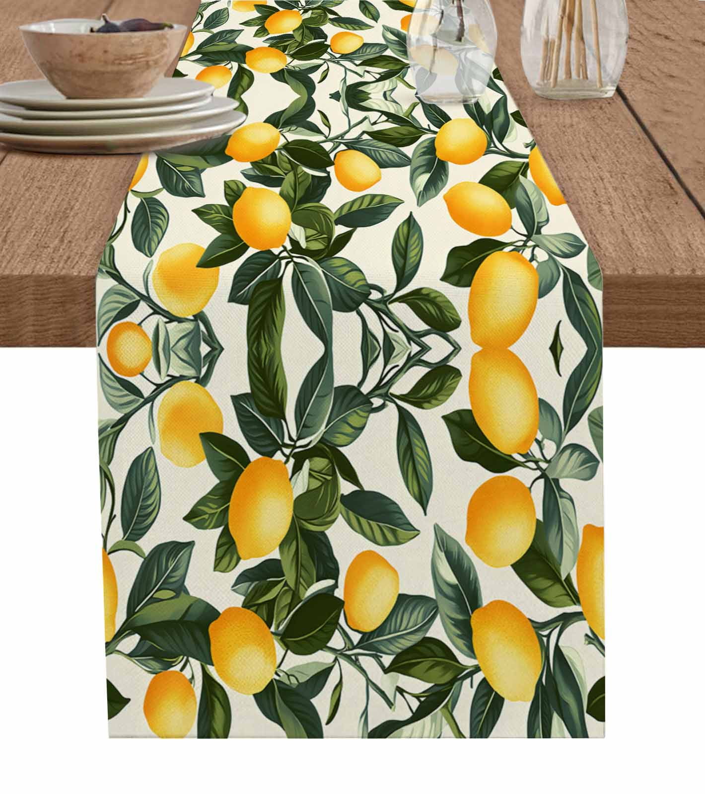 Hokiten Table Runners 60 Inches Long Dress Scarves, Summer Lemon ...