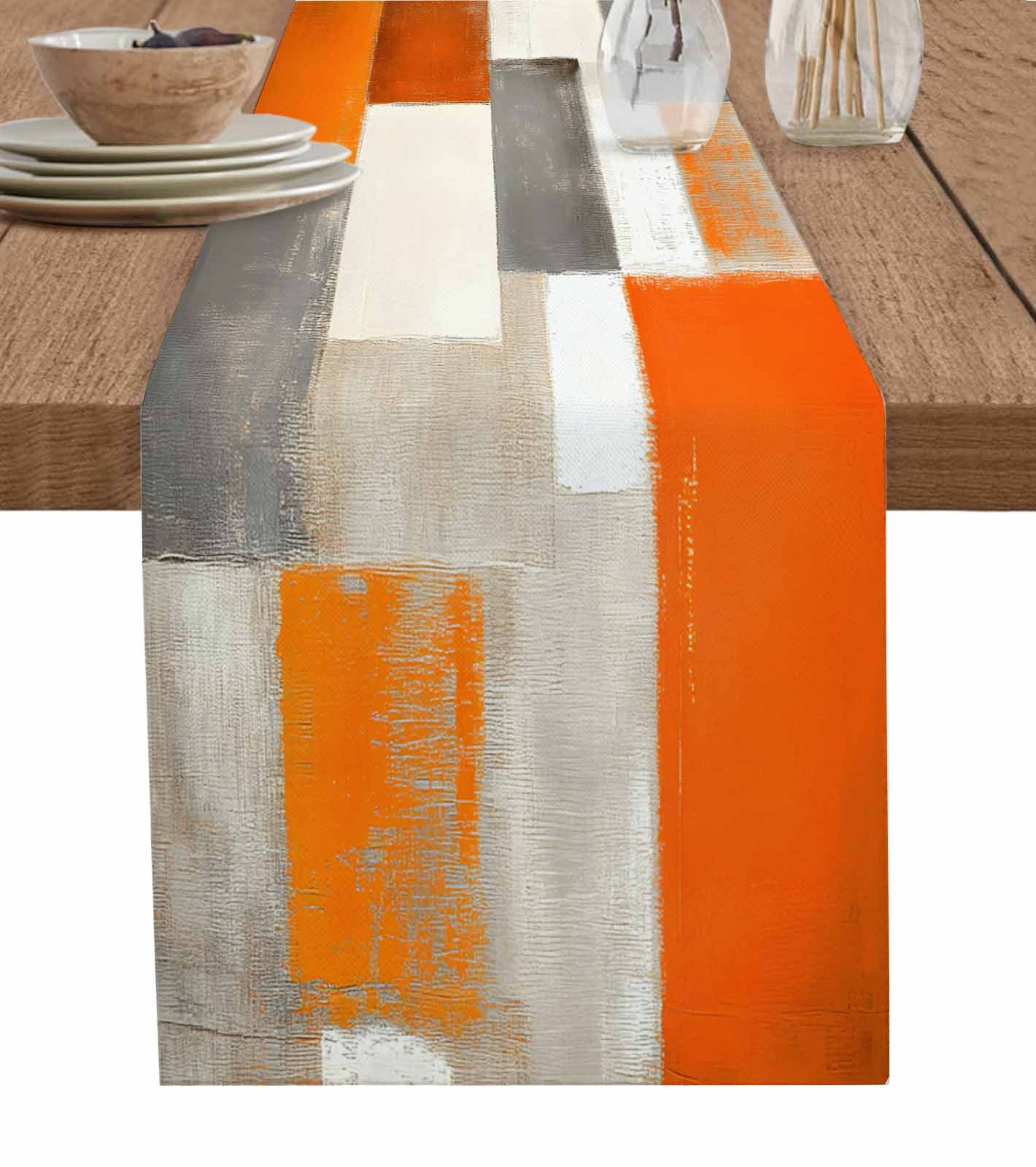 Hokiten Table Runners 72 Inches Long Dress Scarves, Burnt Orange ...