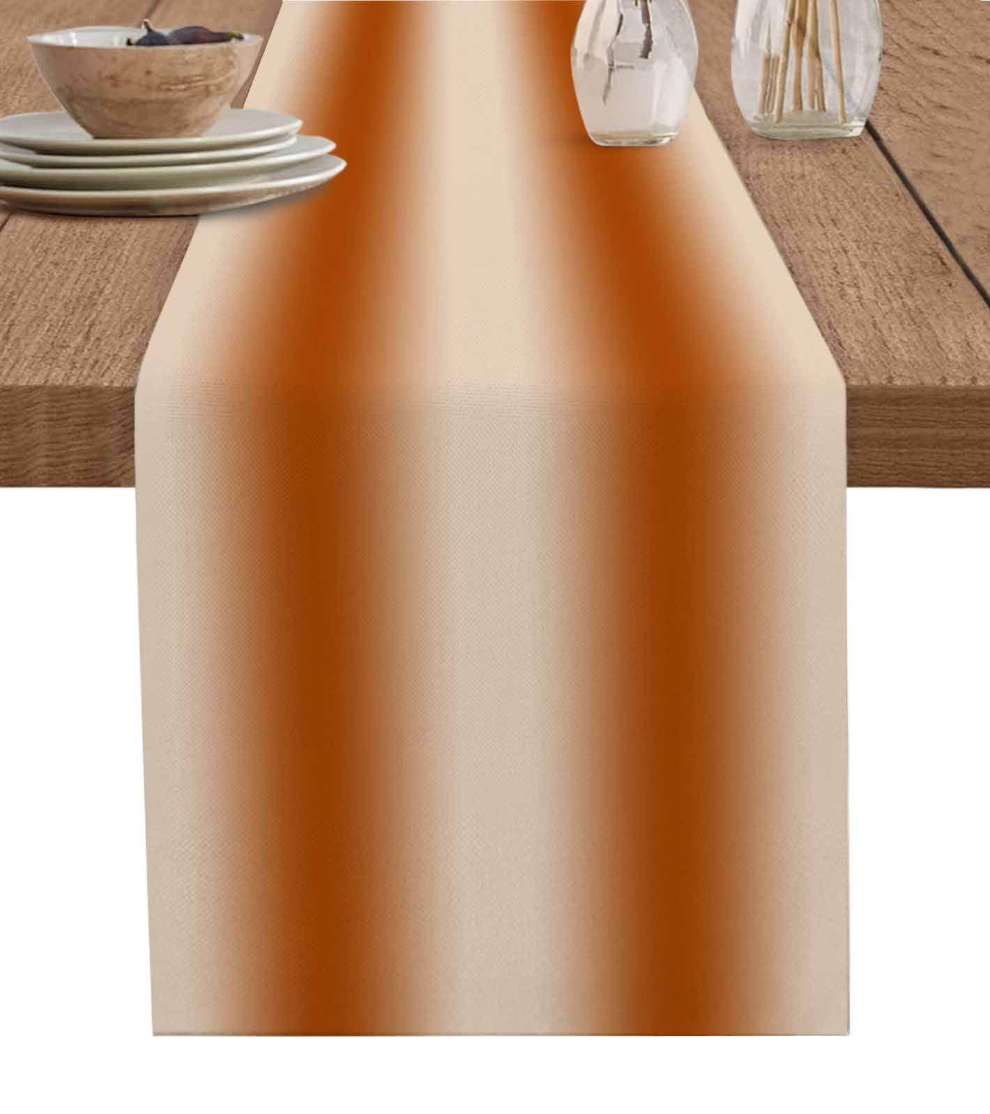 Hokiten Table Runners 72 Inches Long Dress Scarves, Burnt Orange Ombre ...