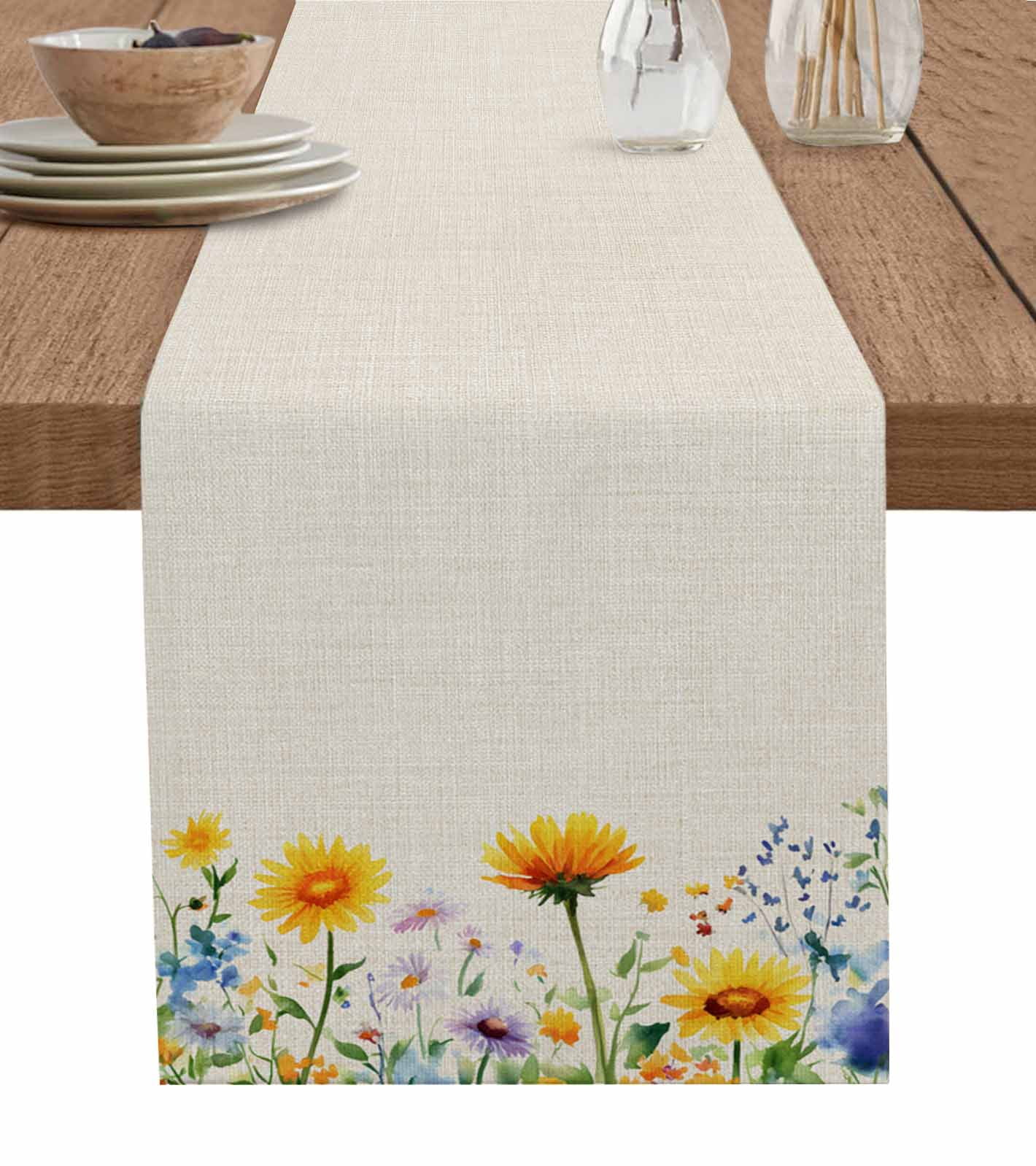 Hokiten Table Runners 72 Inches Long Dress Scarves, Colorful Spring ...
