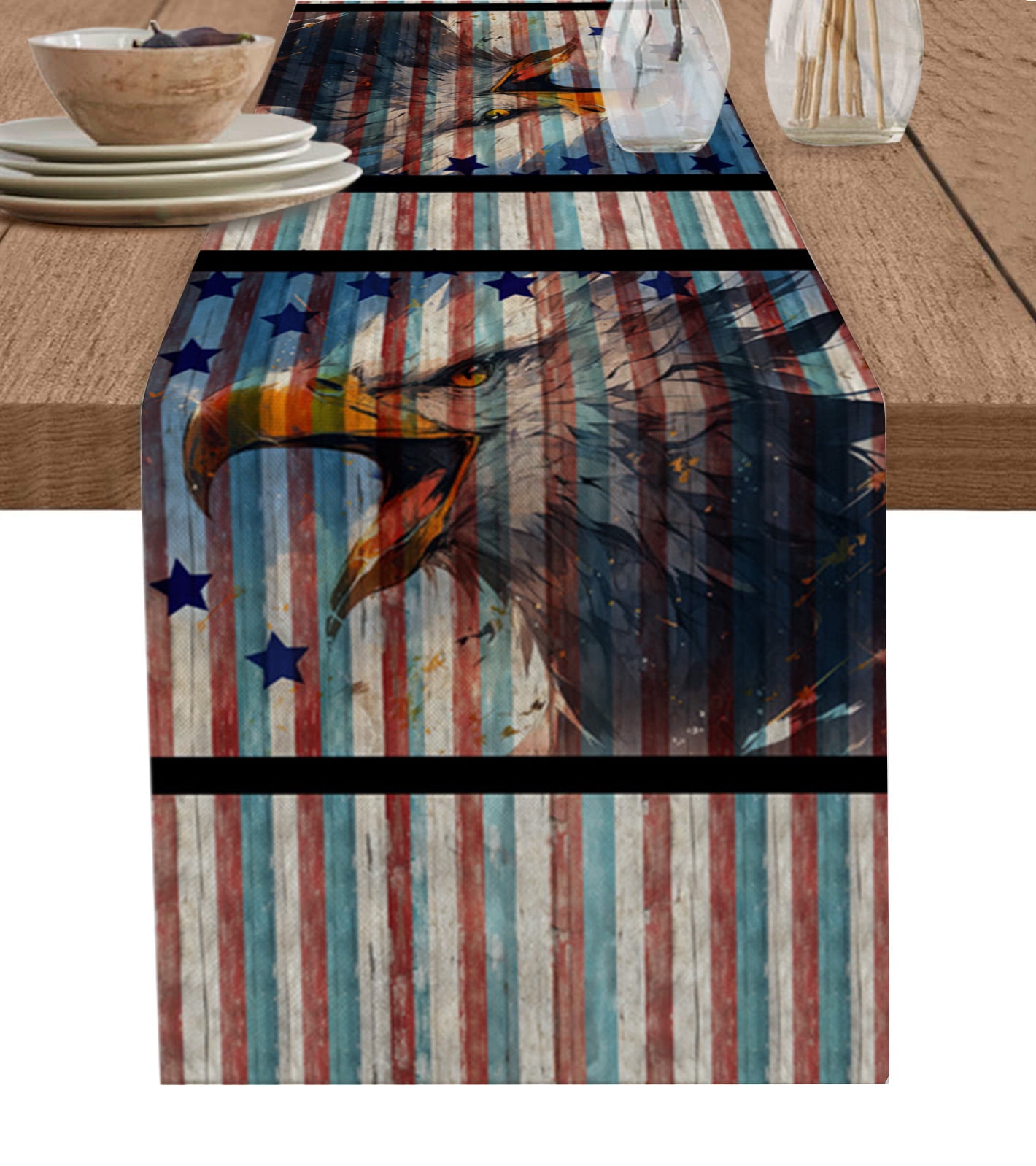Hokiten Table Runners 72 Inches Long Dress Scarves, Eagle Farmhouse ...