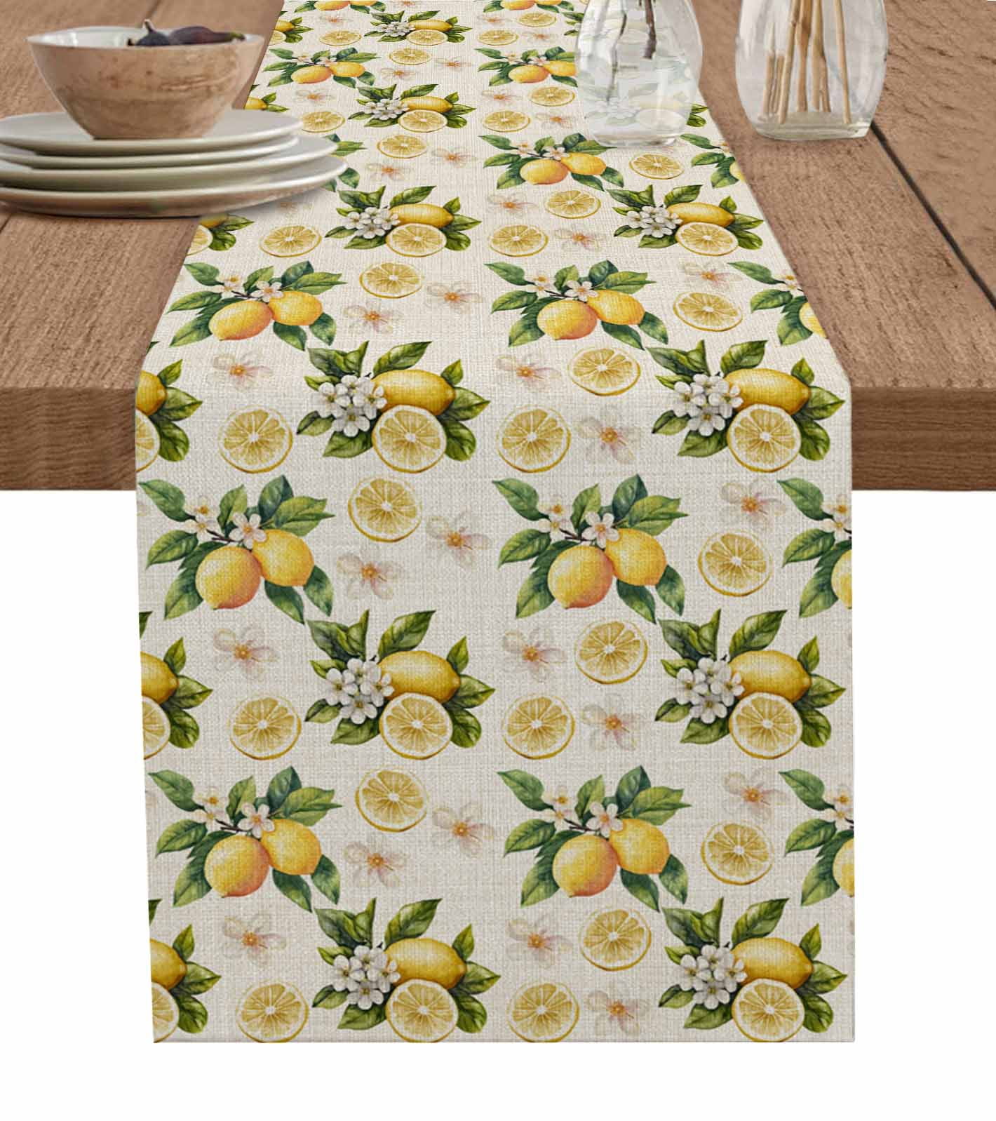 Hokiten Table Runners 72 Inches Long Dress Scarves, Farm Lemon ...