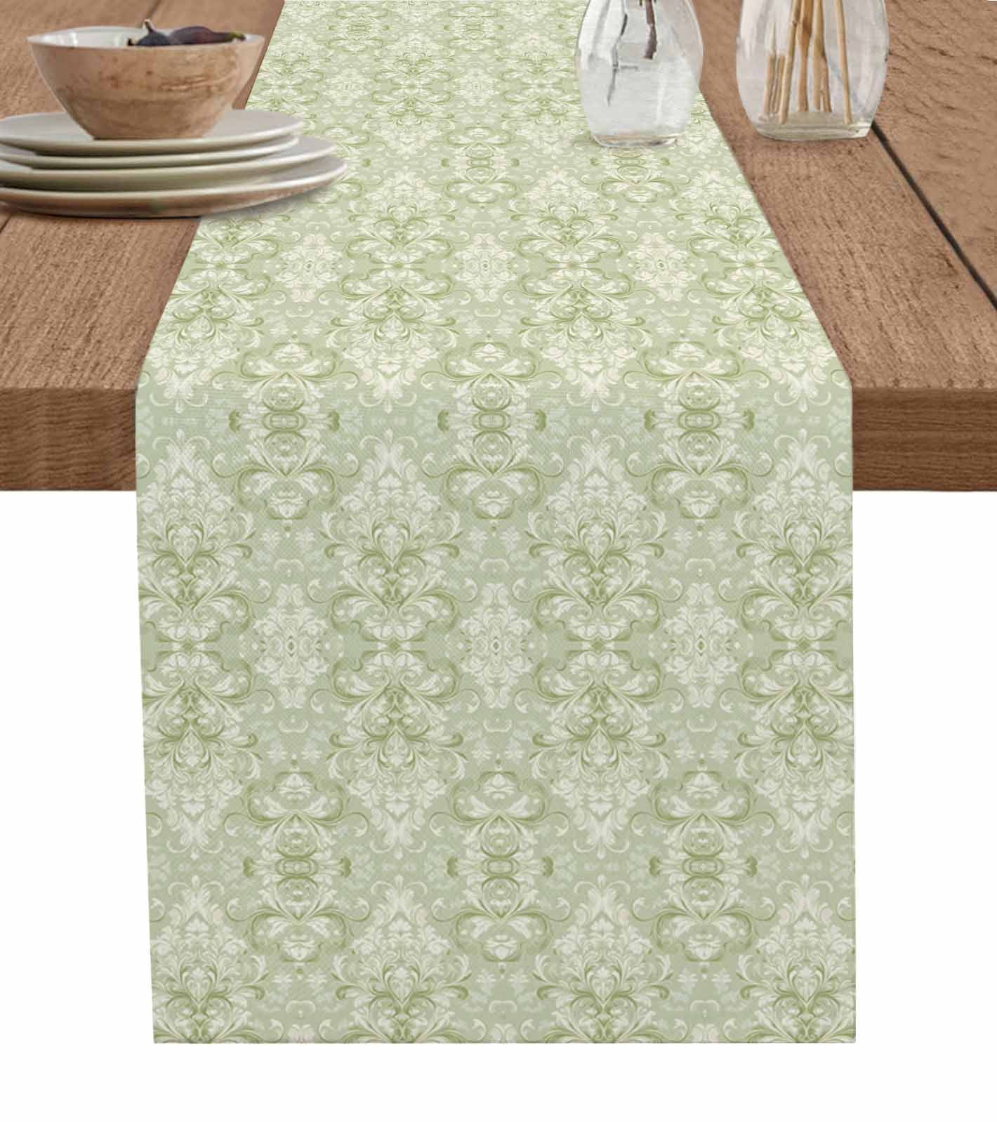 Hokiten Table Runners 72 Inches Long Dress Scarves, Retro Floral ...