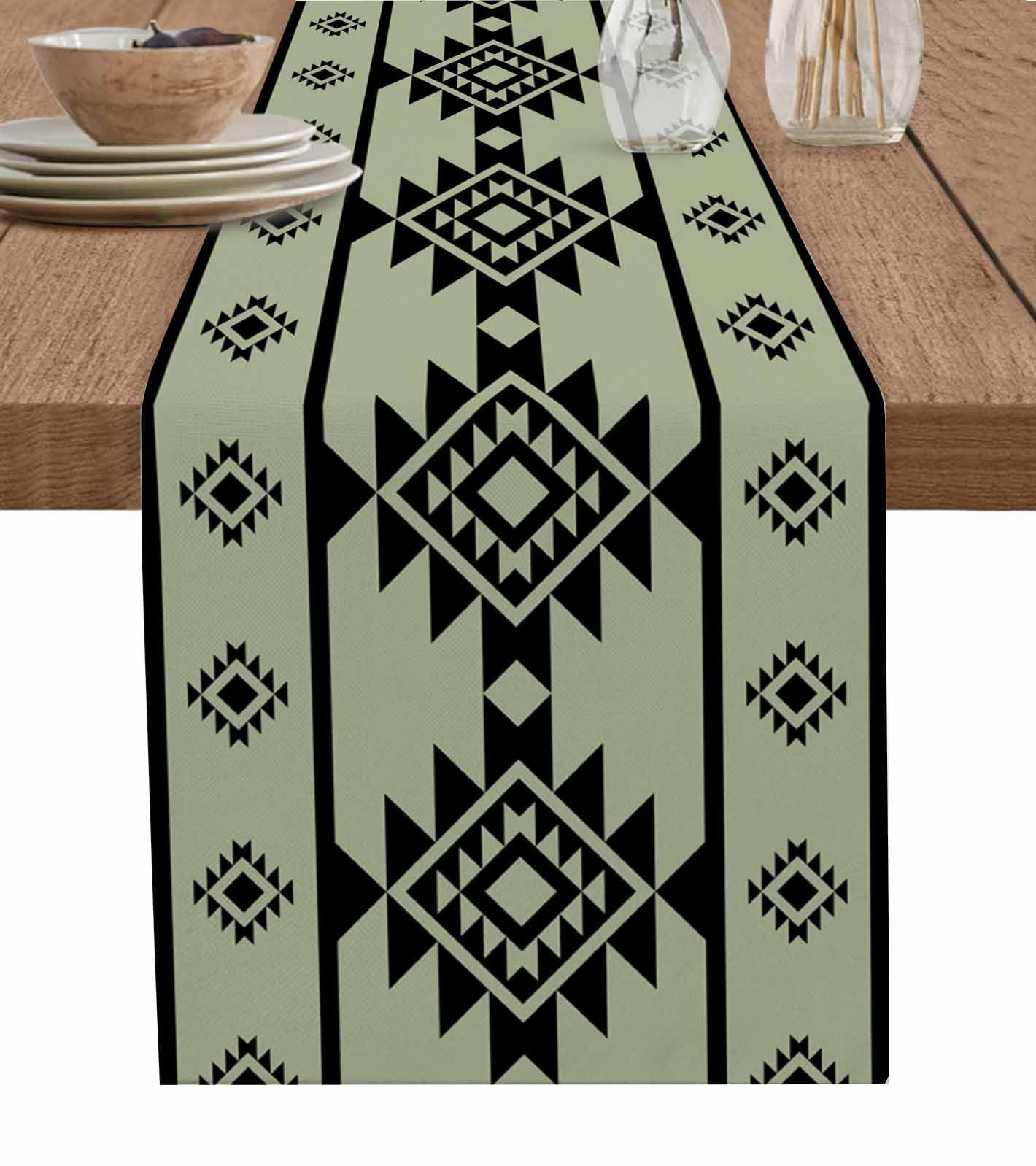 Hokiten Table Runners 72 Inches Long Dress Scarves, Sage Green Boho ...