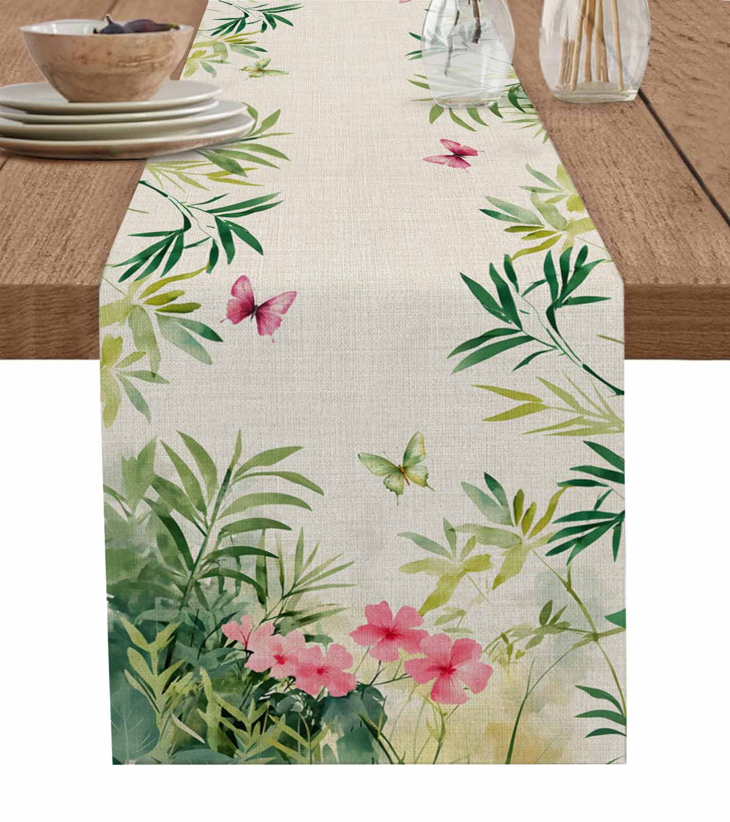 Hokiten Table Runners 72 Inches Long Dress Scarves, Summer Flowers ...