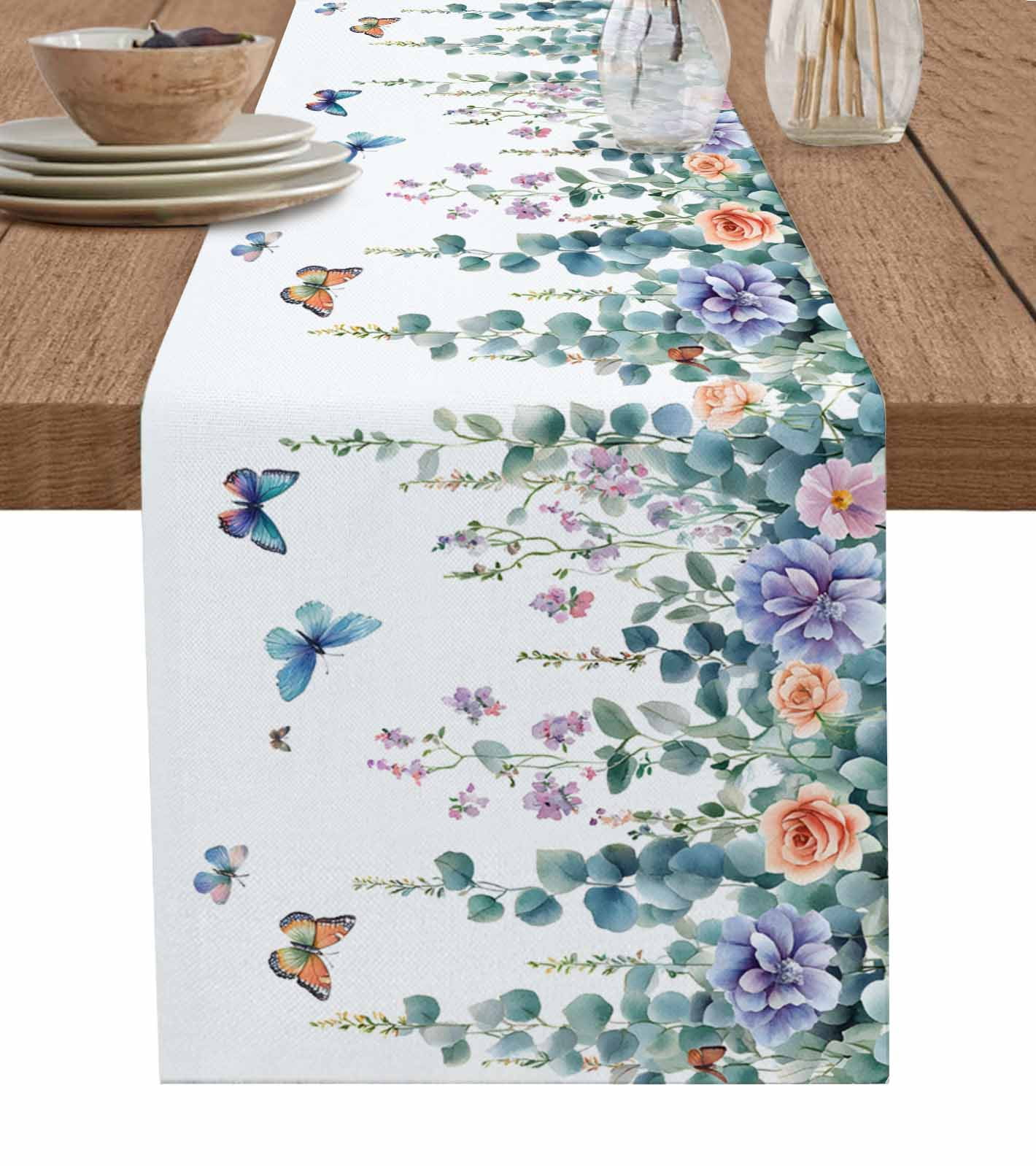 Hokiten Table Runners 90 Inches Long Dress Scarves, Eucalyptus ...