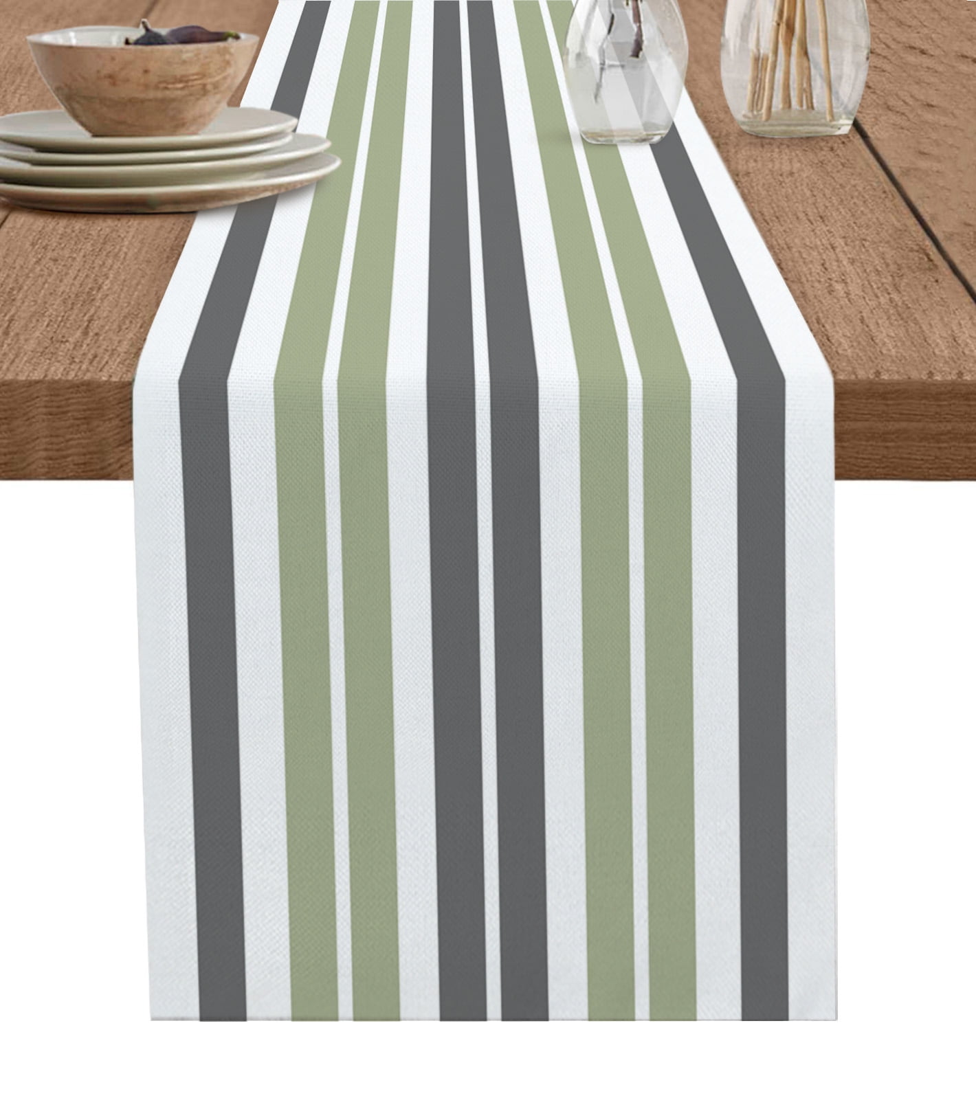 Hokiten Table Runners 90 Inches Long Dress Scarves, Modern Sage Green ...