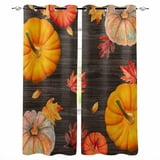 Hokiten Vintage Thanksgiving Pumpkins Blackout Curtains | Light ...